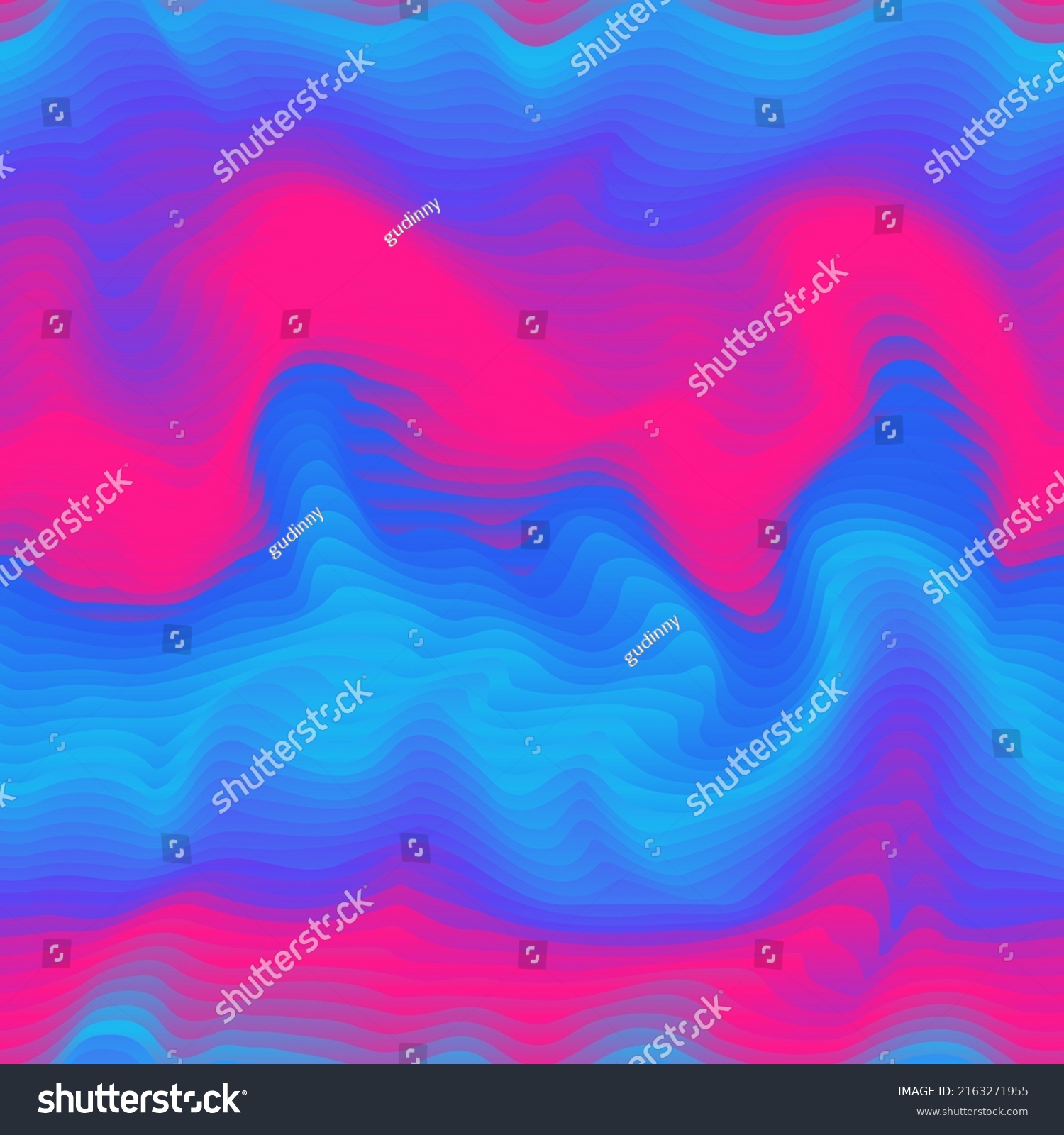 Blue Wave Line Seamless Texture Stock Vector (Royalty Free) 2163271955 ...