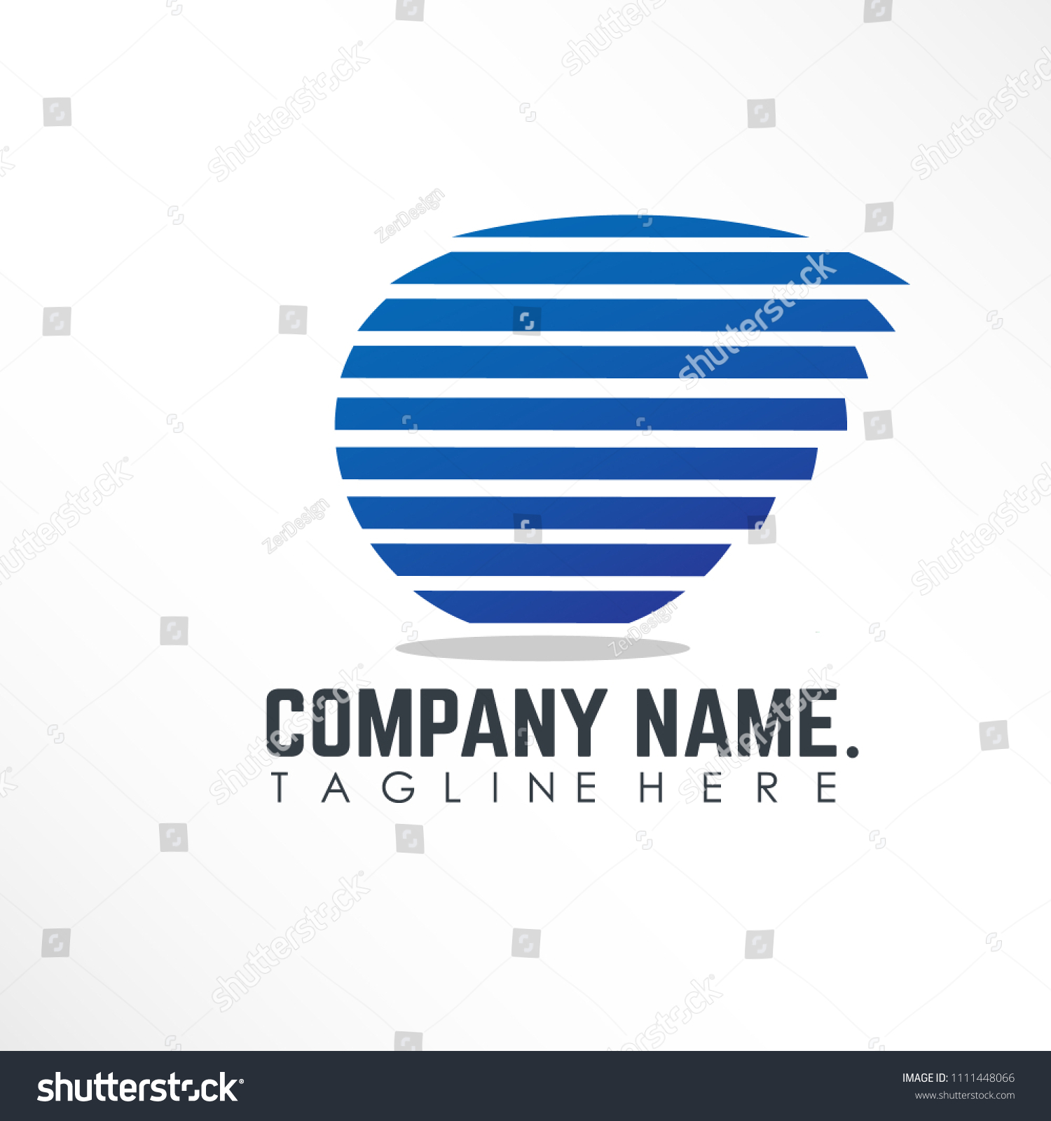Blue Wing Line Vertical Linked Logo Stock Vector (Royalty Free ...
