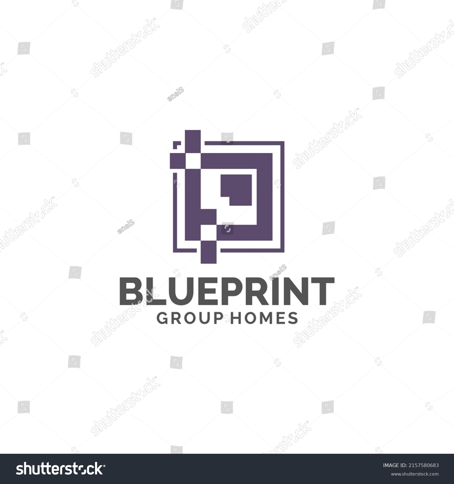 Blueprint Logo Designs Symbol Vector Stock Vector (Royalty Free ...
