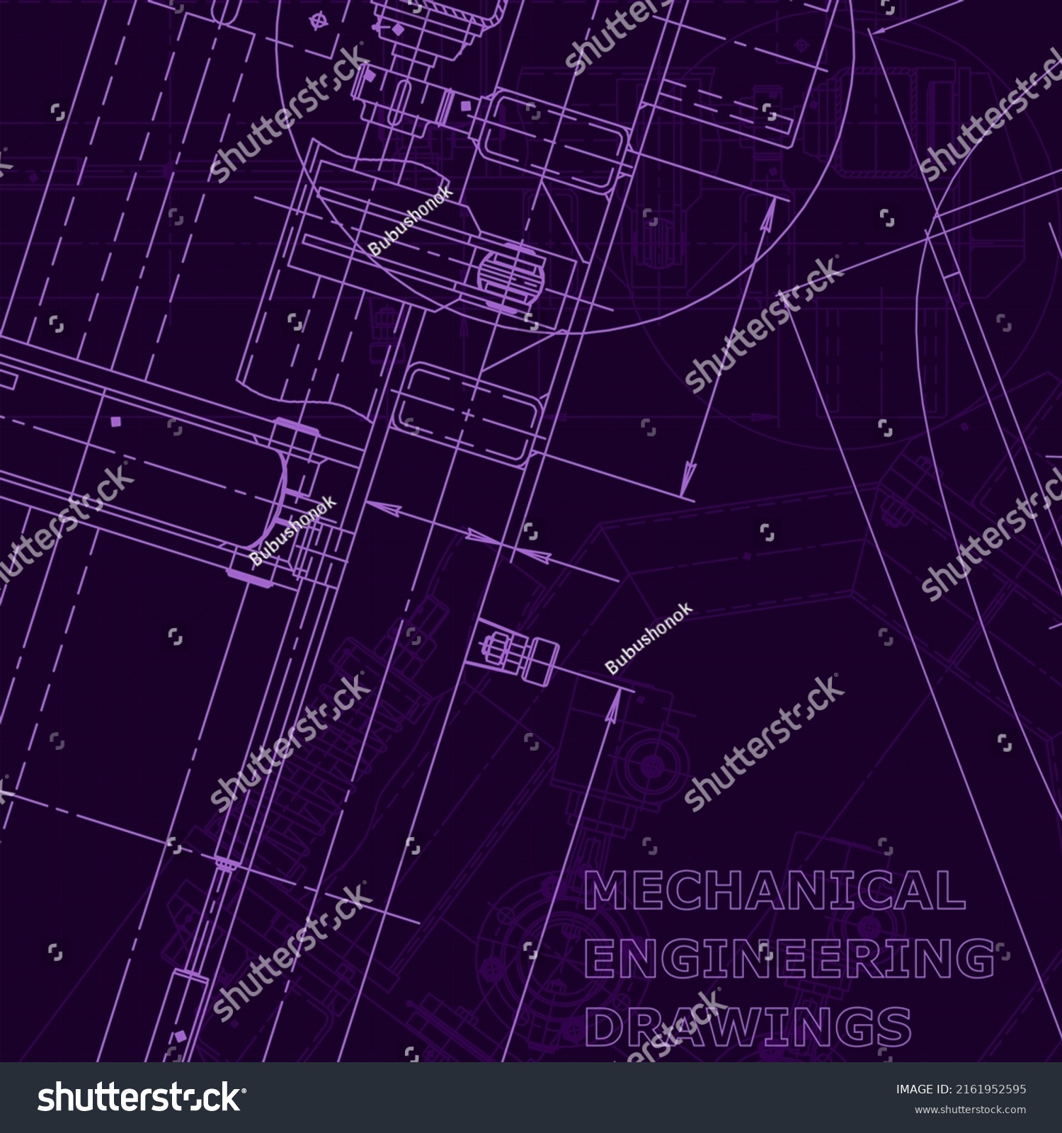 Blueprint Scheme Plan Sketch Technical Illustrations Stock Vector ...