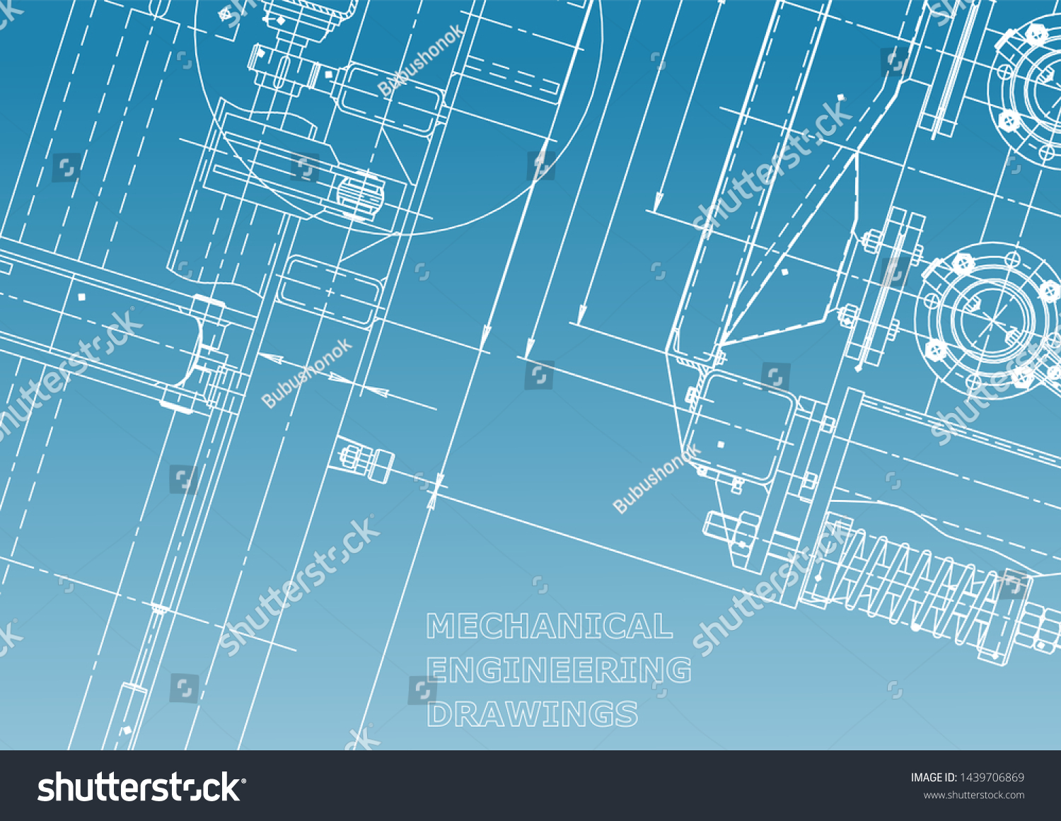 Blueprint Sketch Vector Engineering Illustration: เวกเตอร์สต็อก (ปลอด ...