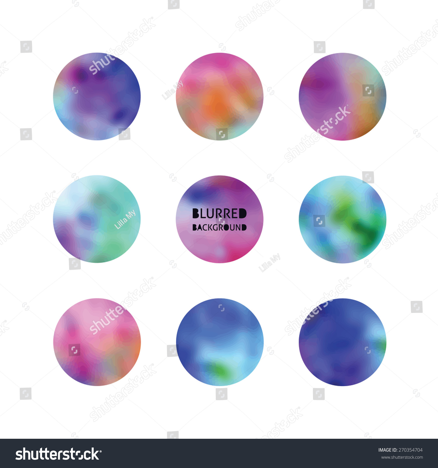 Blurred Abstract Circles Stock Vector 270354704 - Shutterstock