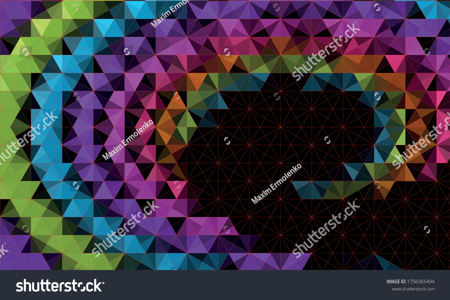 Blurry Background Triangle Grid Vector Abstract Stock Vector (Royalty ...