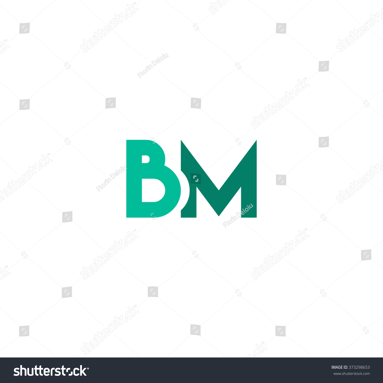 Bm Logo Stock Vector 373298653 - Shutterstock