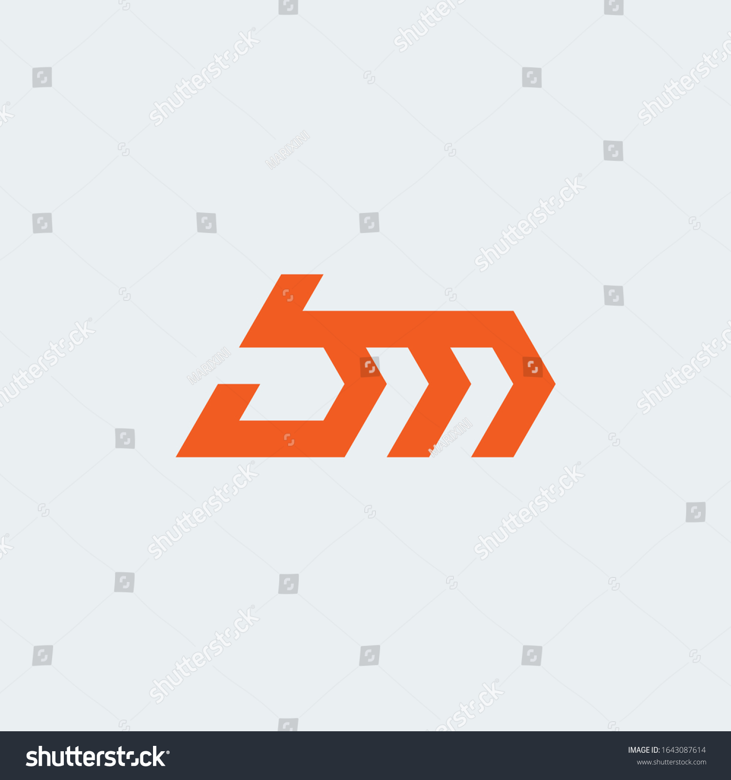 Bm Monogram Logo Moving Forward Concept: เวกเตอร์สต็อก (ปลอดค่า ...