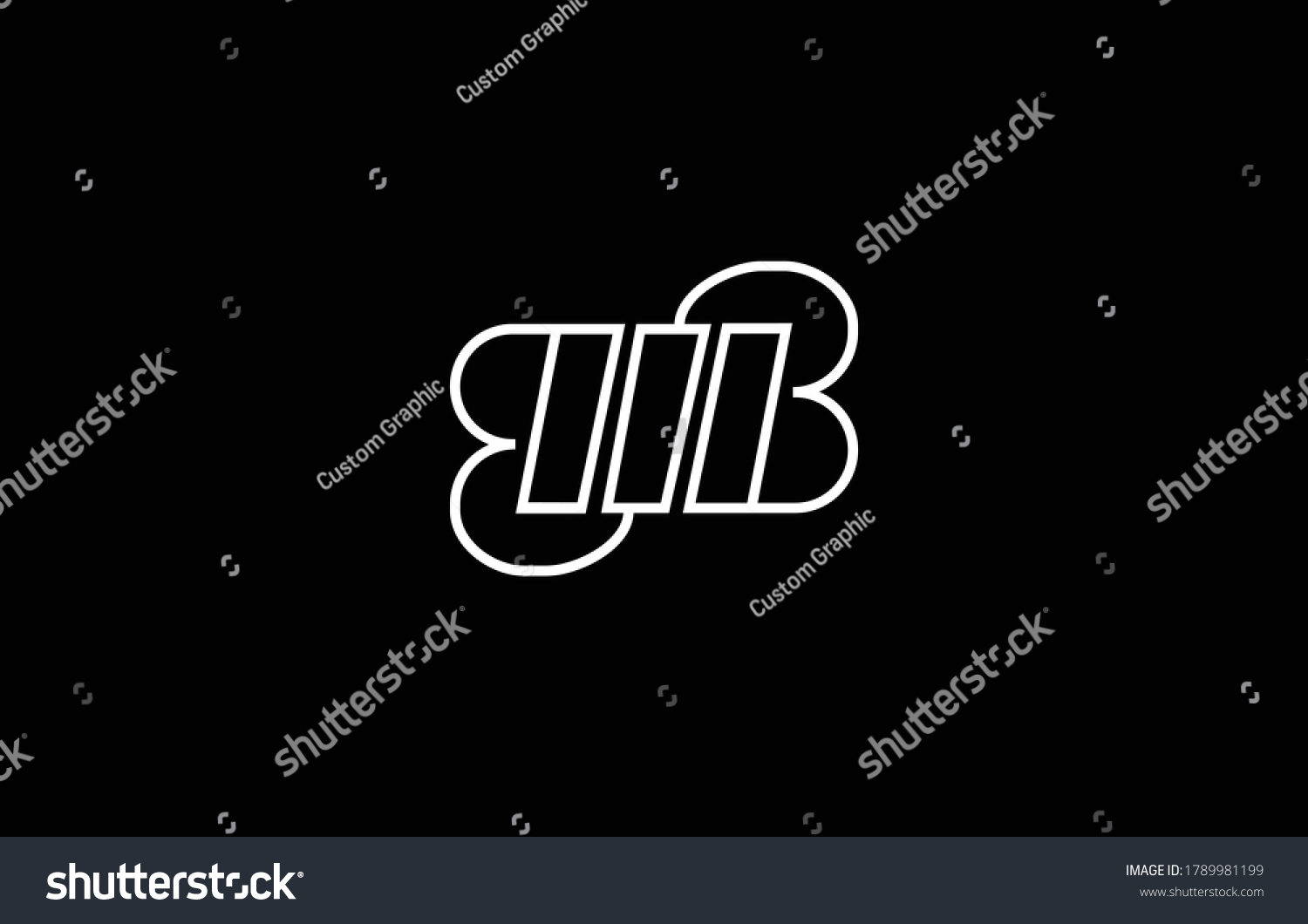 Bmb Logo Design Concept Background Initial Stock Vector (Royalty Free ...