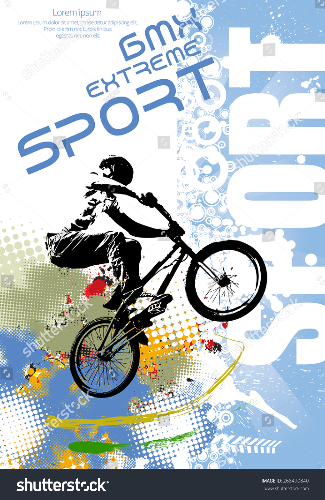Bmx Rider Vector Design Stock Vector (Royalty Free) 268490840 ...
