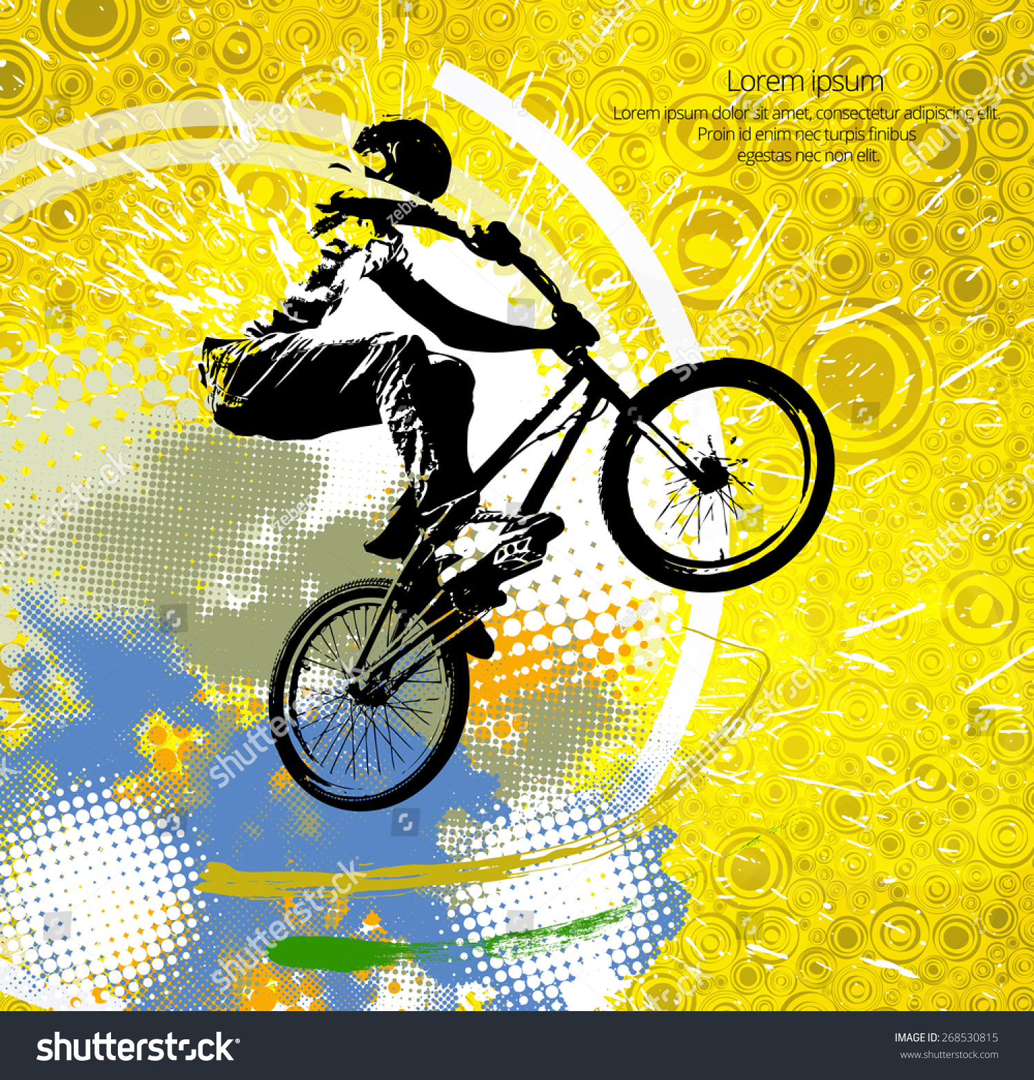 Bmx Rider Vector Design Stock Vector (Royalty Free) 268530815