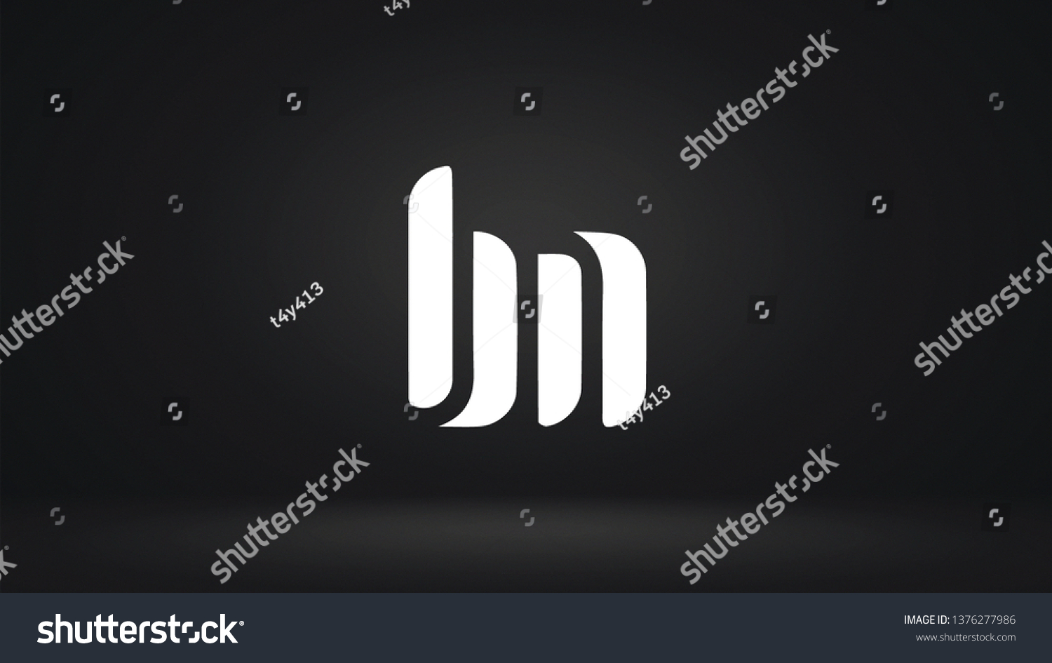 Bn Logo Design Template Vector Illustration Stock Vector (Royalty Free ...