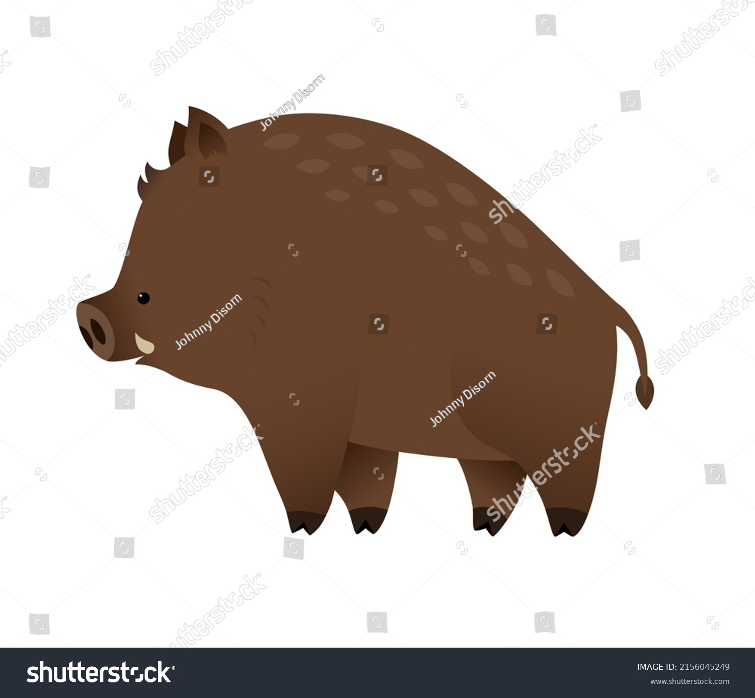 Boar Vector Illustration Boar Vector Design Stock Vector (Royalty Free ...