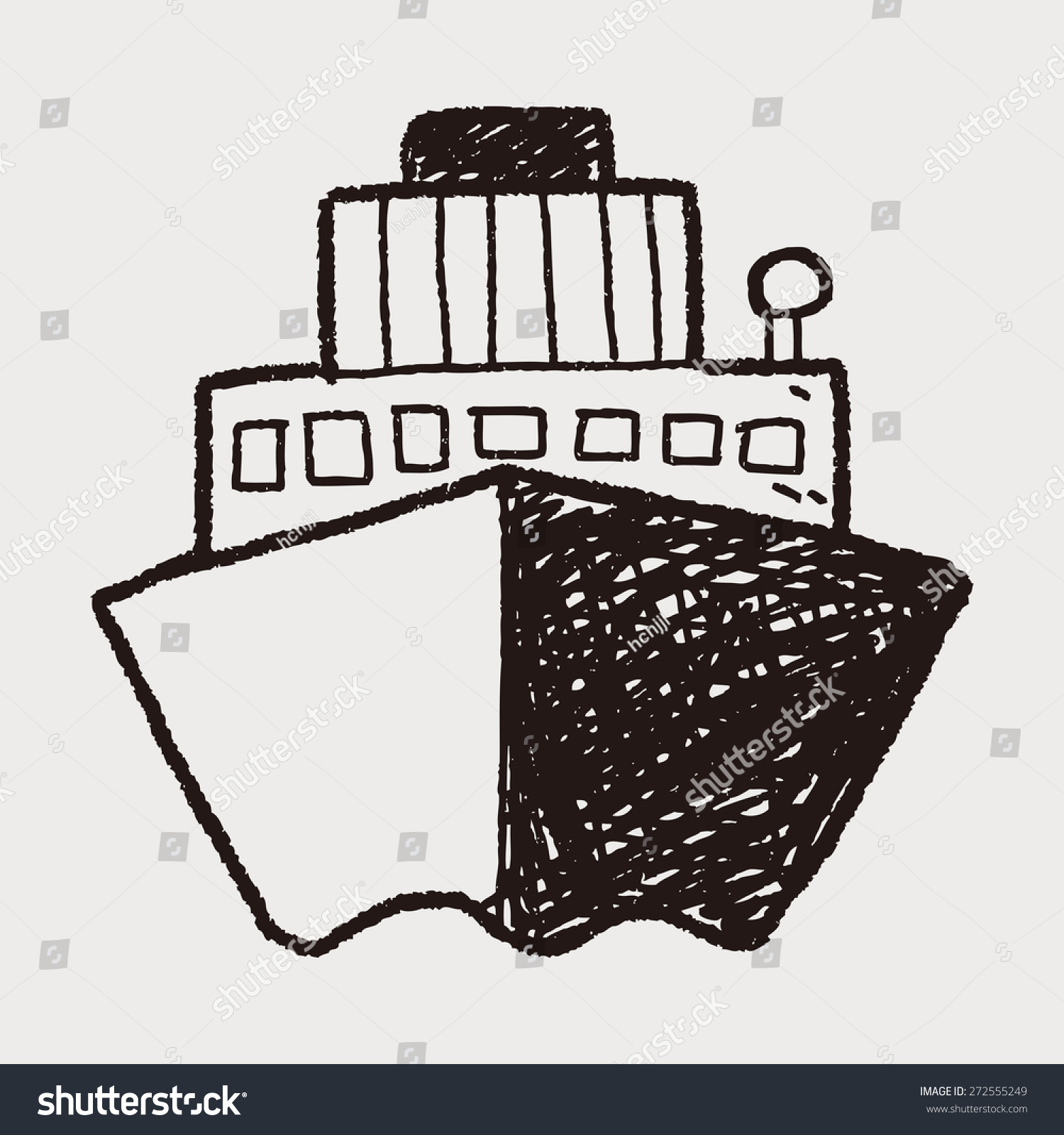 Boat Doodle Stock Vector (Royalty Free) 272555249 | Shutterstock