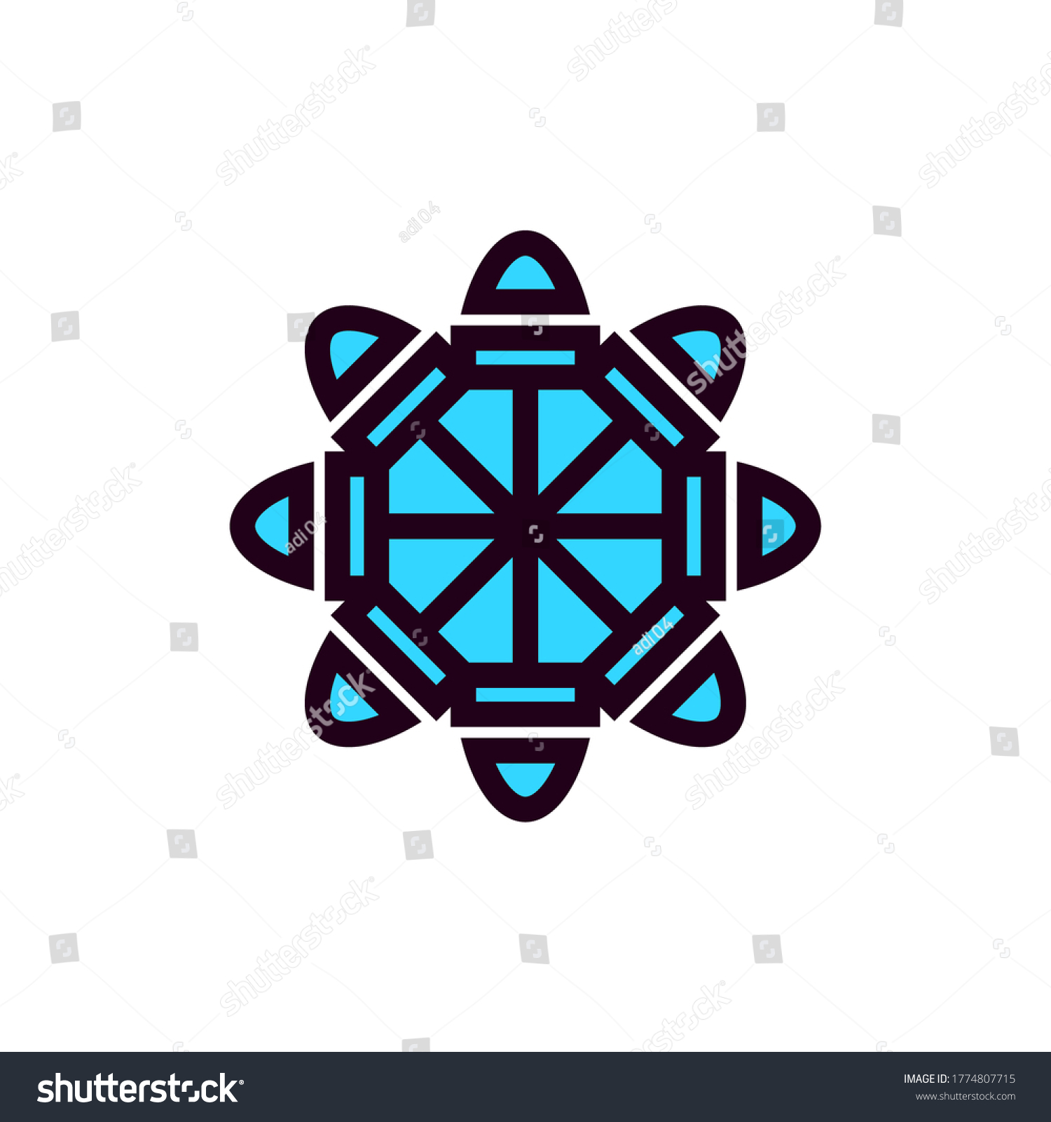 Boat Handlebar Logo Design Vector Stock Vector (Royalty Free ...