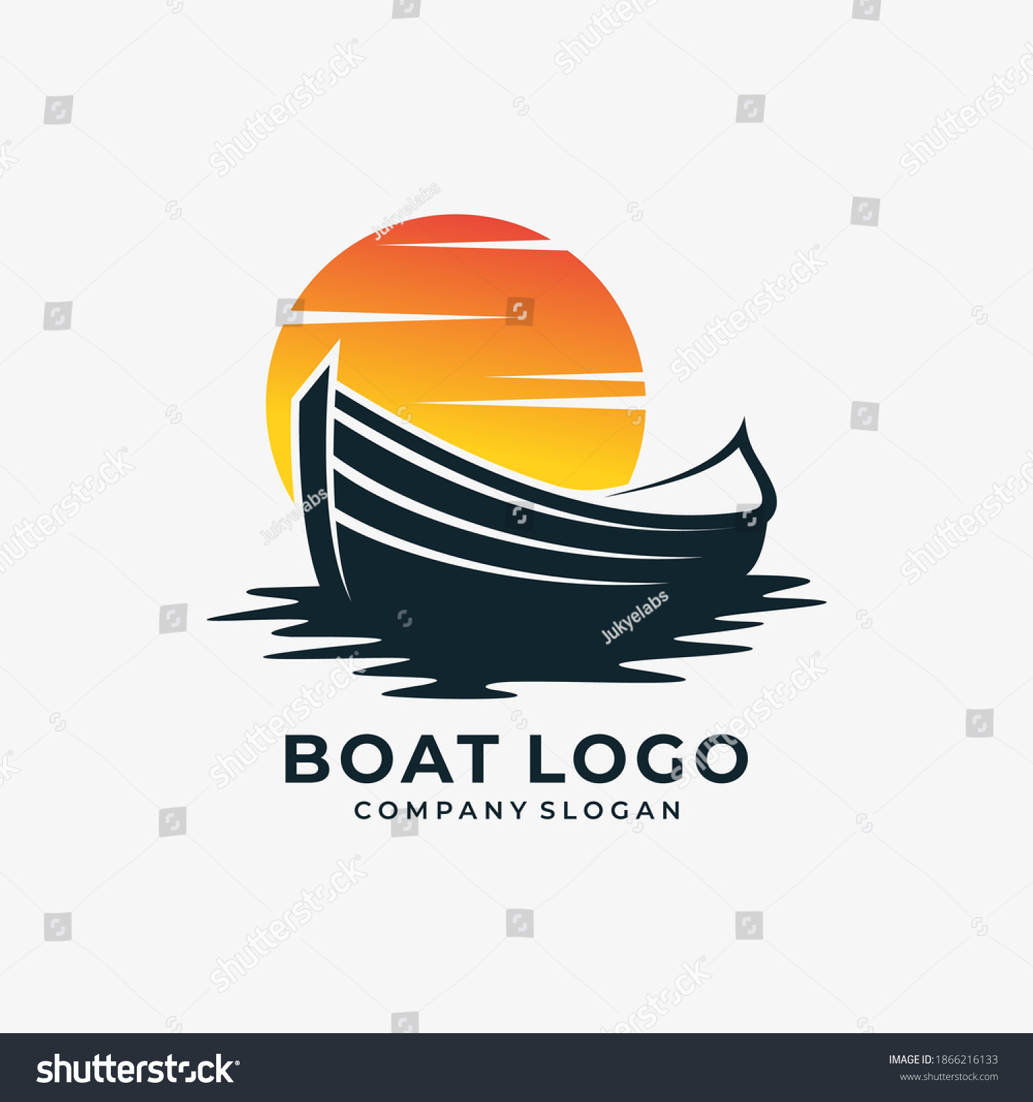 Boat Logo Design Vector Template Stock Vector (Royalty Free) 1866216133 ...