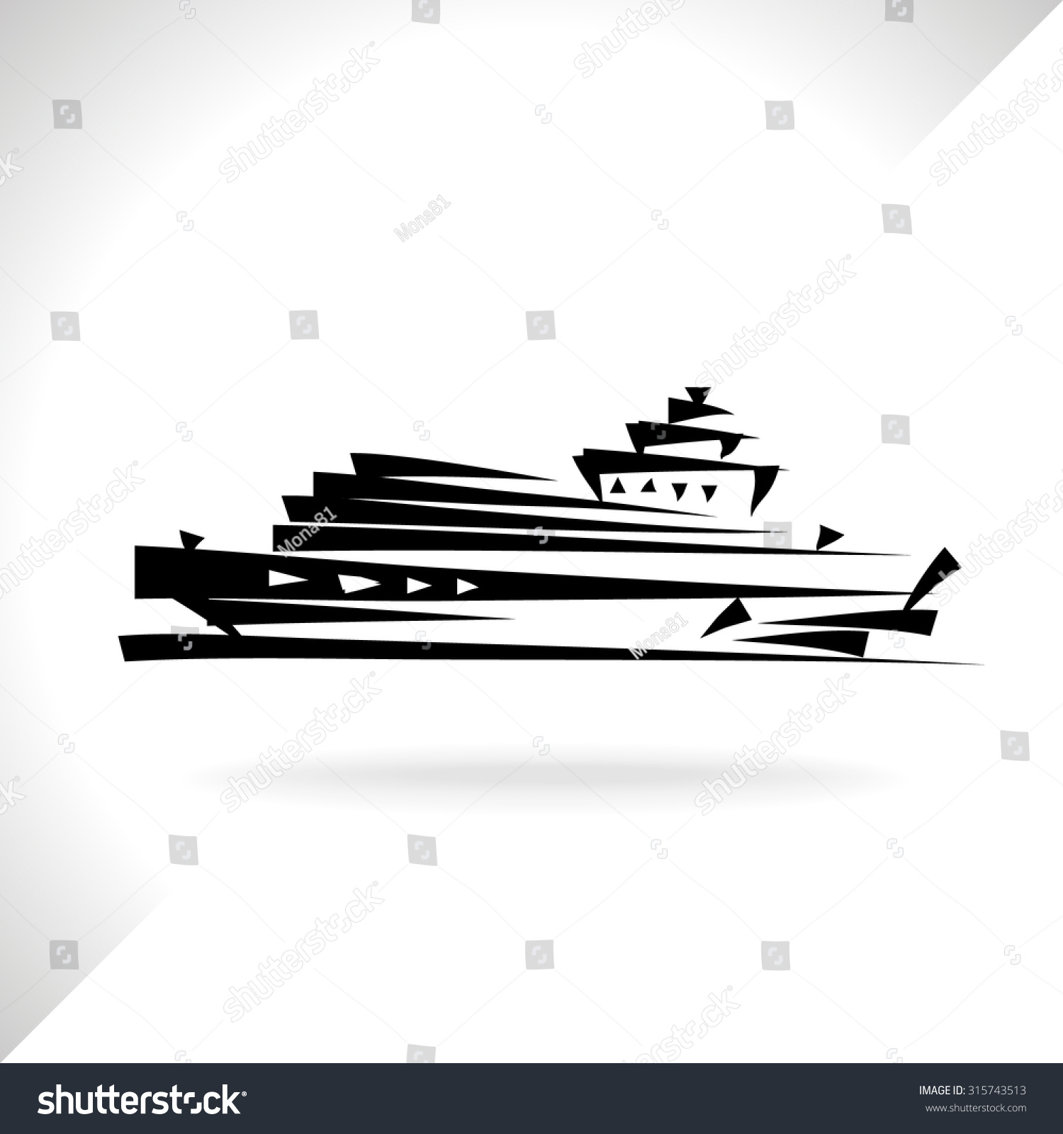 Boat Ship Stock Vector (Royalty Free) 315743513 | Shutterstock