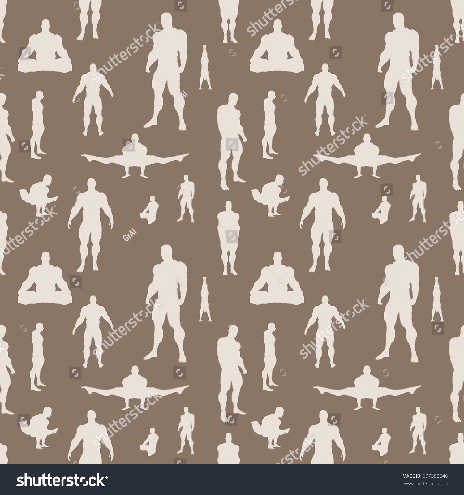 Body Building Silhouettes Bodybuilder Posing Vector Stock Vector ...