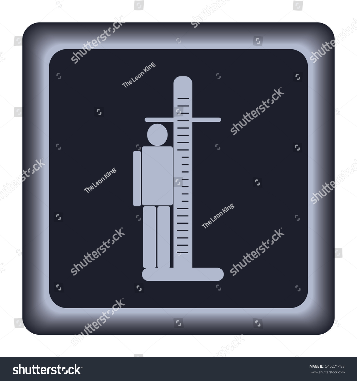 Body Height Icon Stock Vector (Royalty Free) 546271483