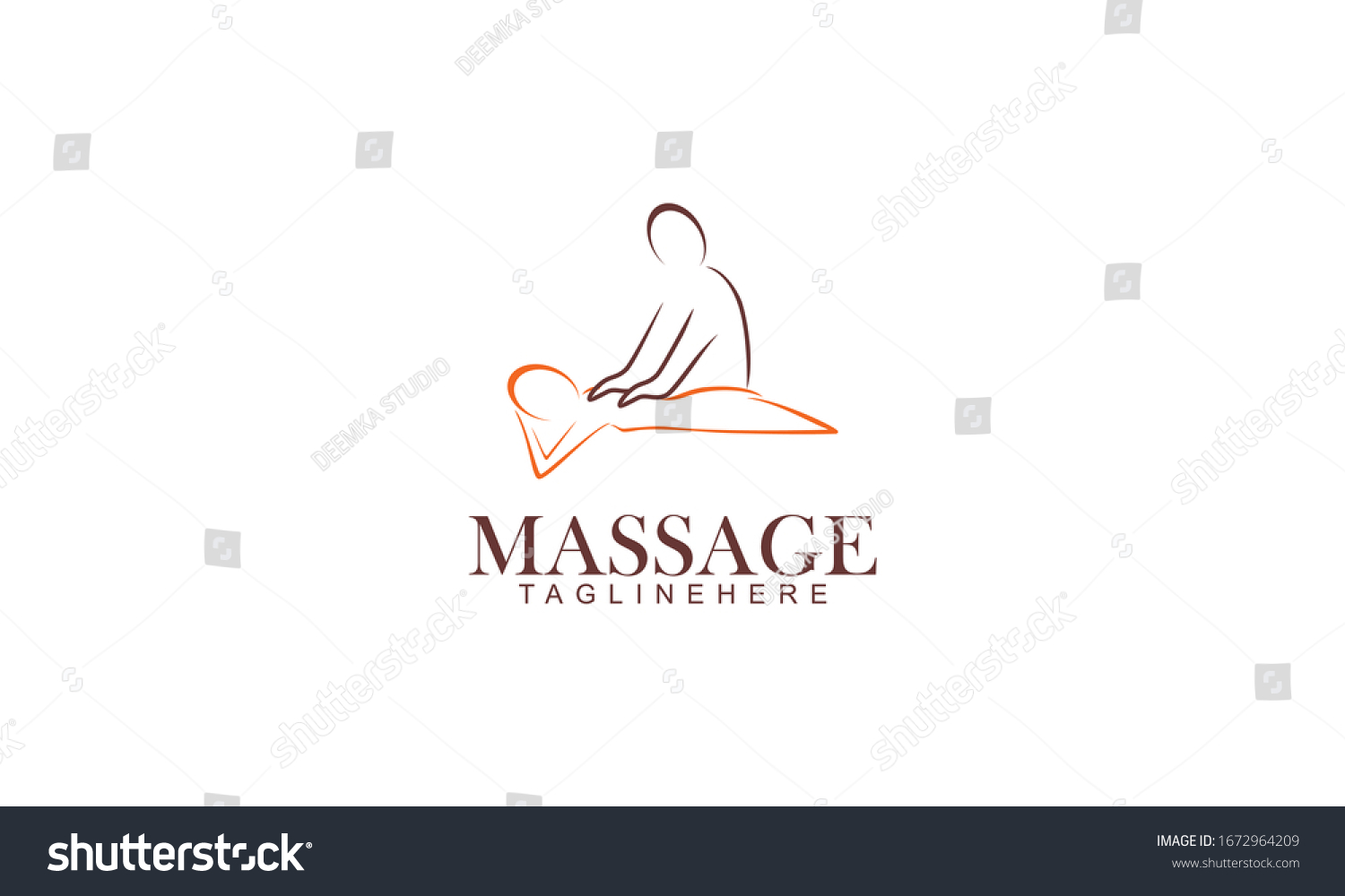 Body Massage Logo Vector Illustration Stock Vector (Royalty Free ...