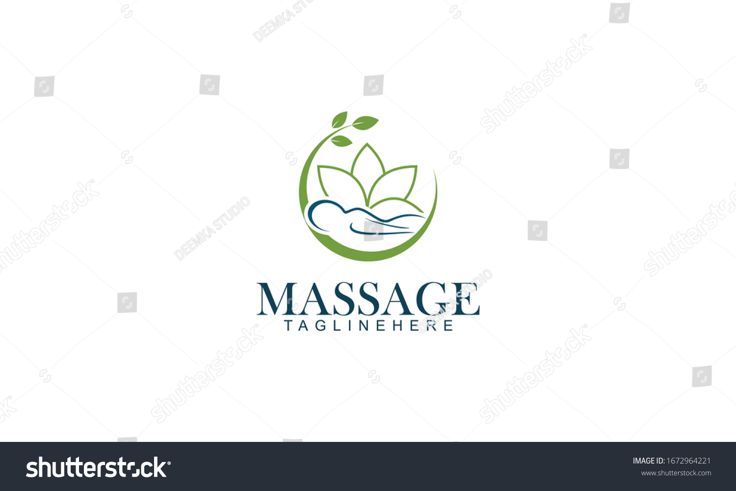 Body Massage Logo Vector Illustration Stock Vector (Royalty Free ...