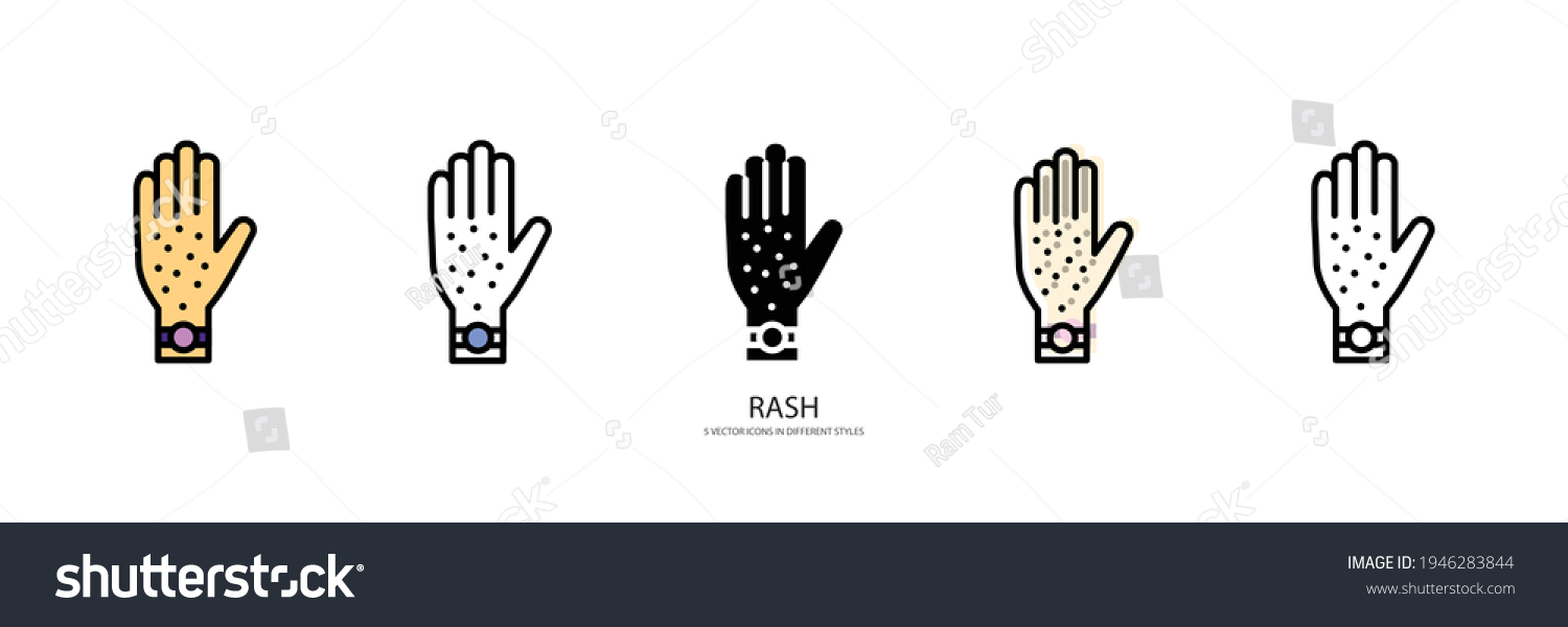 Body Rash Vector Type Icon Stock Vector (Royalty Free) 1946283844 ...