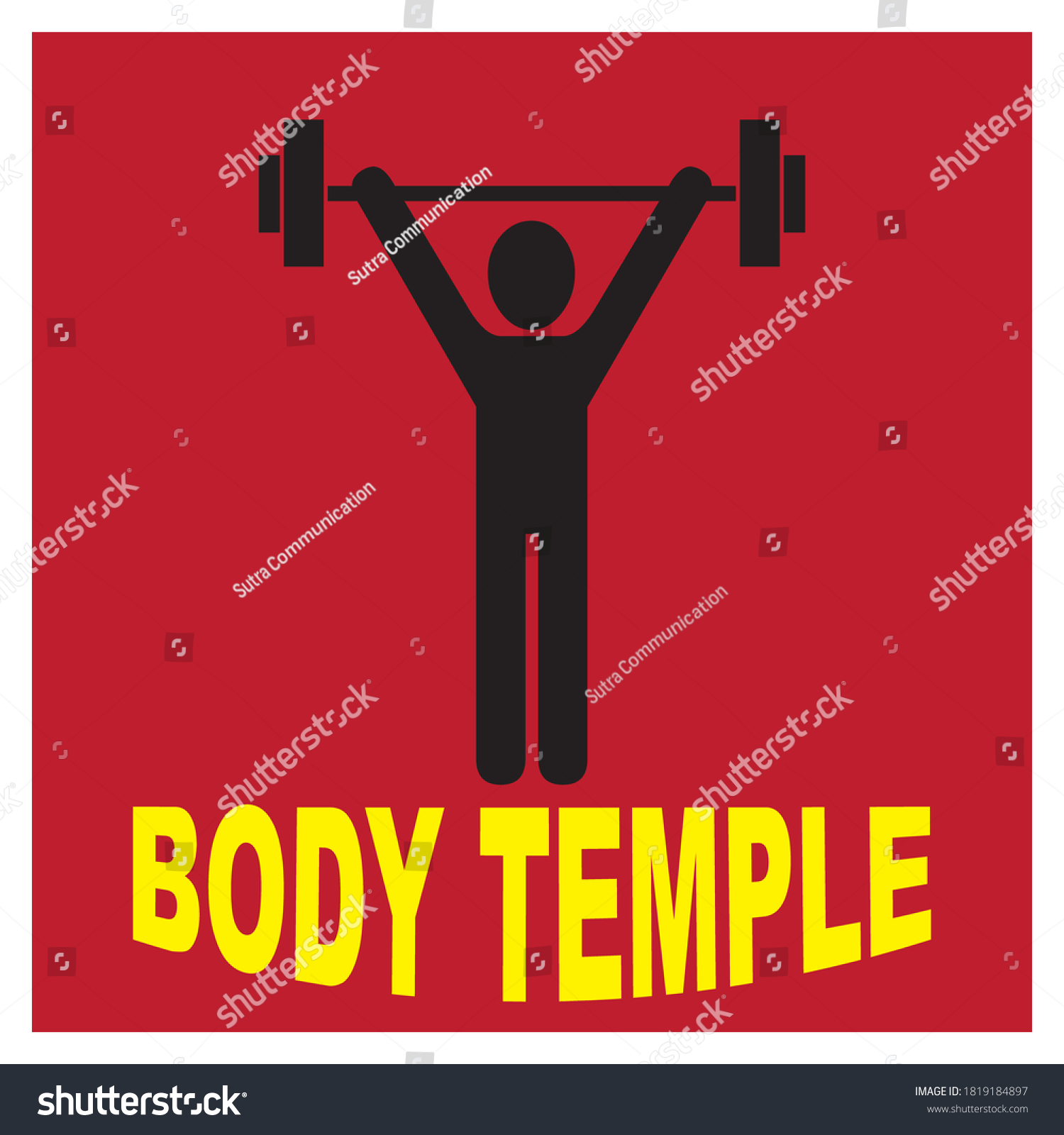 Body Temple Vector Concept Signage: เวกเตอร์สต็อก (ปลอดค่าลิขสิทธิ์ ...