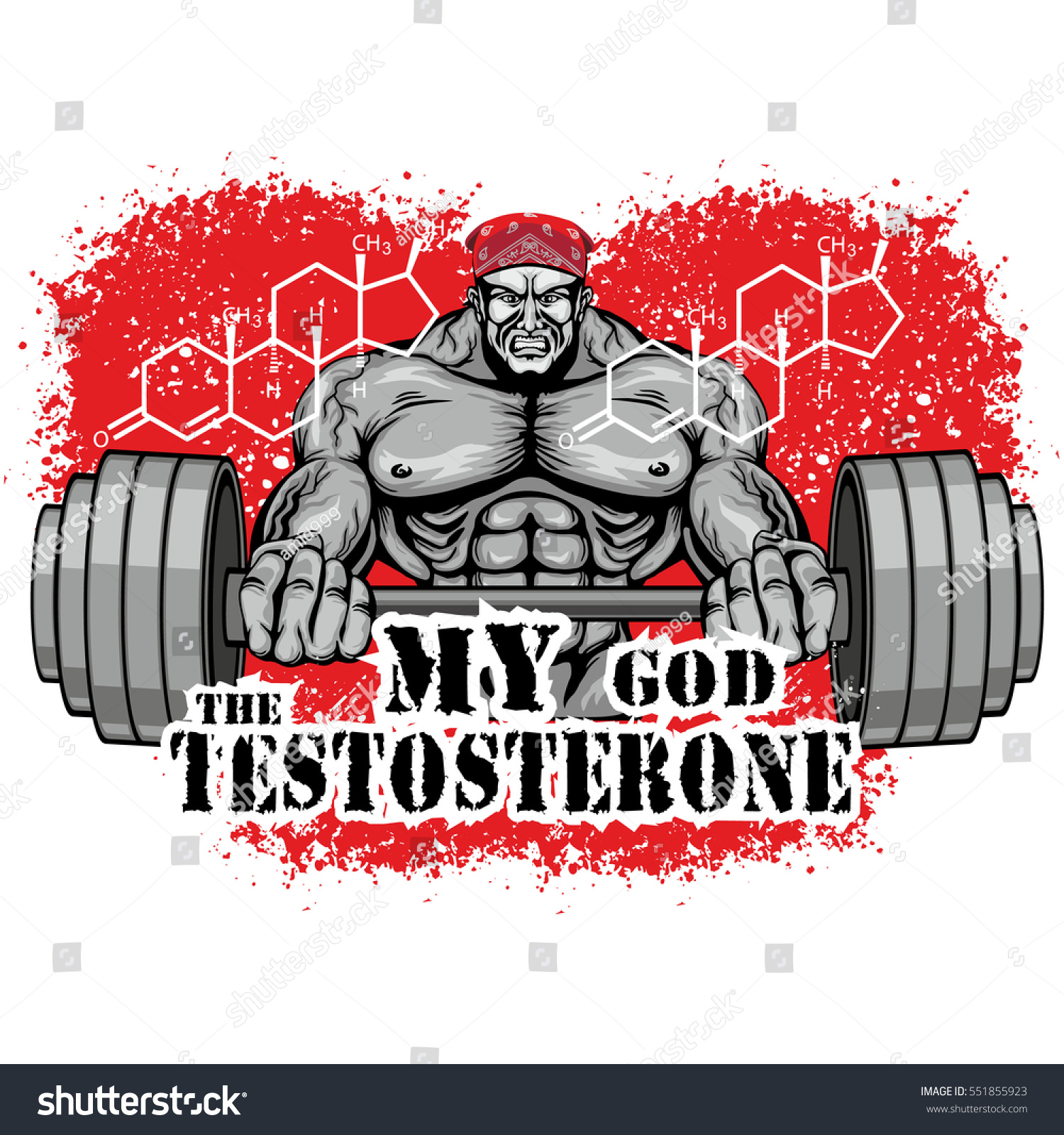 Bodybuilder Design T Shirts Stock Vector (Royalty Free) 551855923