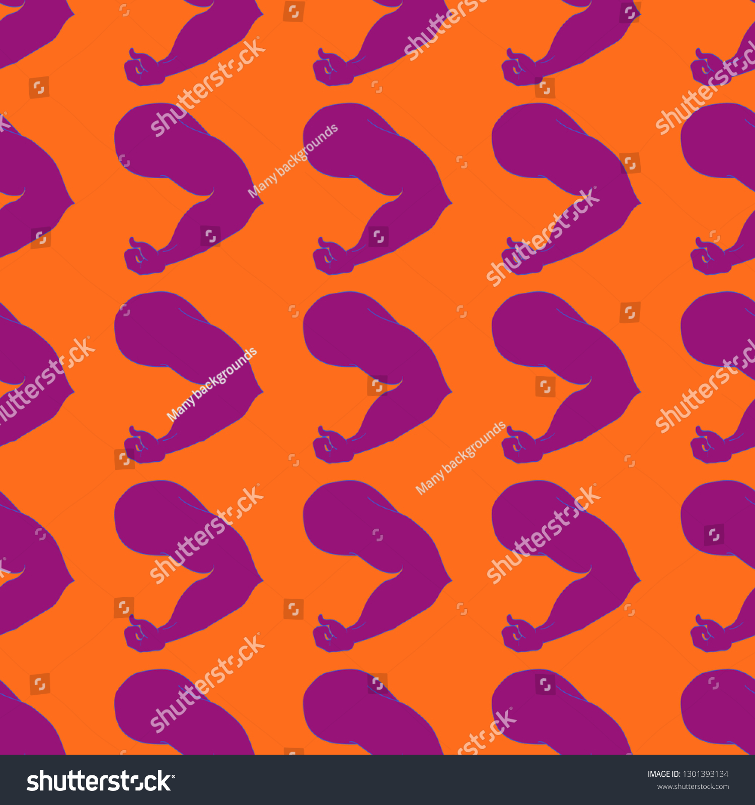 Bodybuilder Muscle Flex Arm Seamless Background: เวกเตอร์สต็อก (ปลอดค่า ...