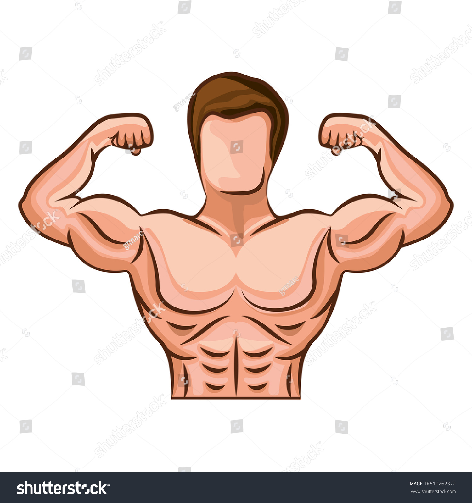 Bodybuilding Muscle Design: เวกเตอร์สต็อก (ปลอดค่าลิขสิทธิ์) 510262372 ...