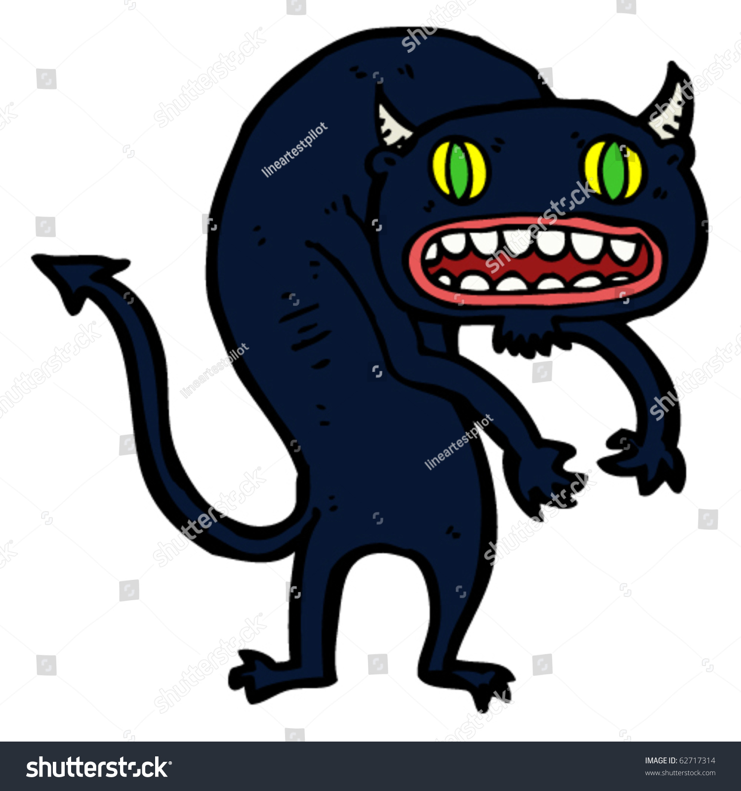 Bogey Man Cartoon Stock Vector (Royalty Free) 62717314 | Shutterstock