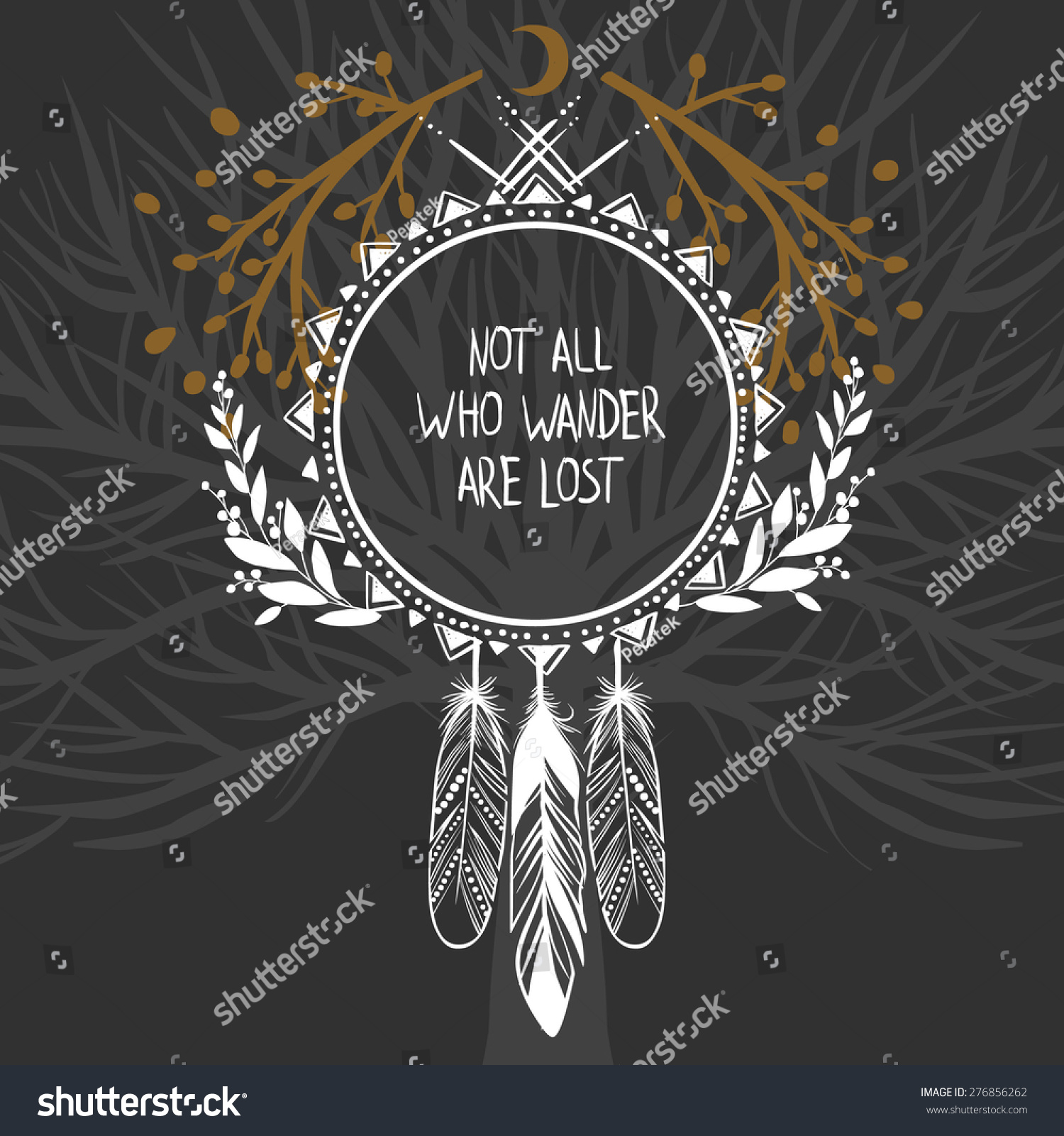 Bohemian Design. Vector Illustration. - 276856262 : Shutterstock