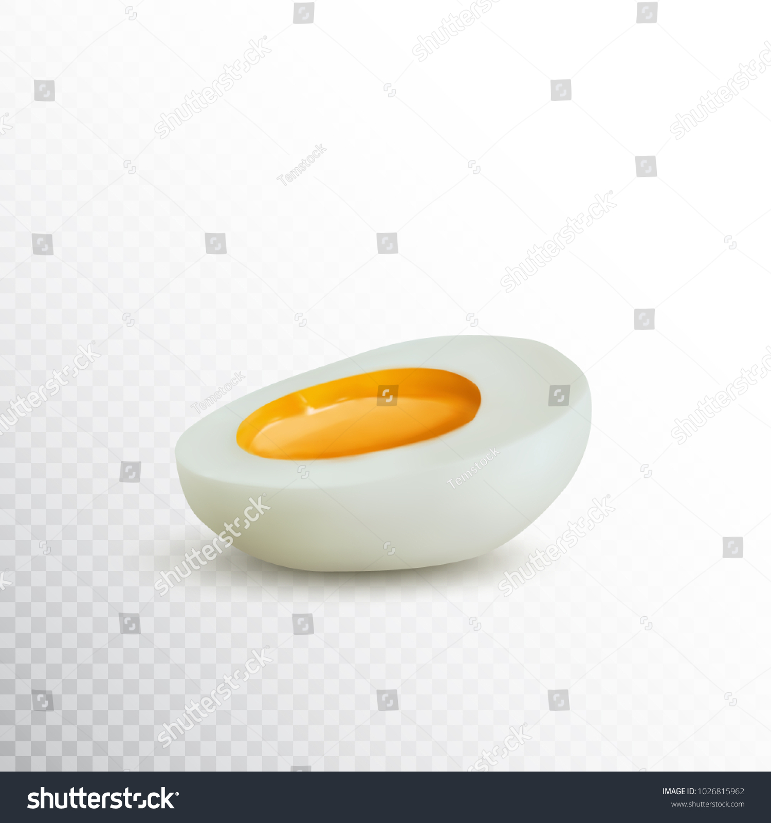 Boiled Egg 3d Vector Illustration Stock Vector (Royalty Free ...