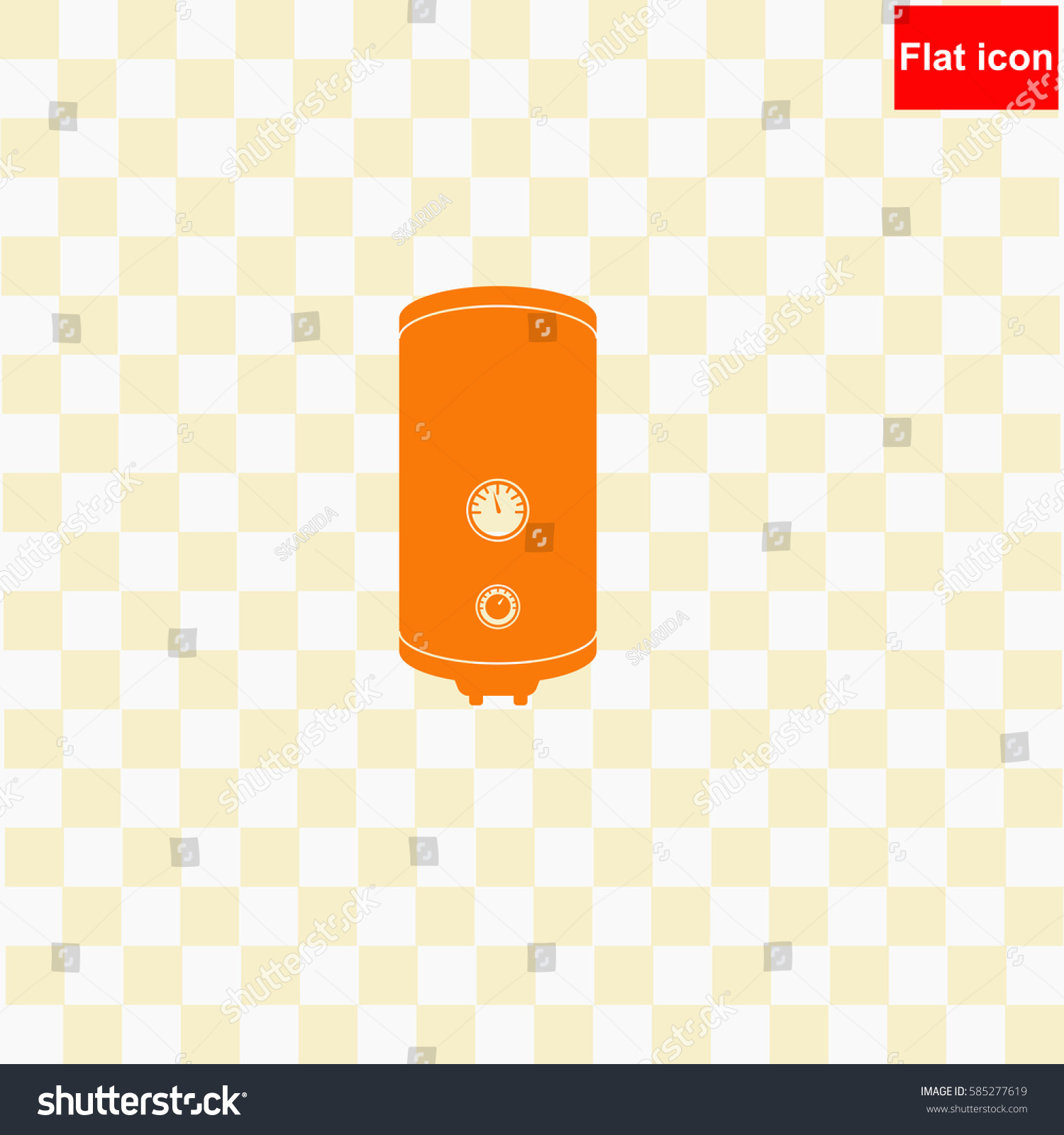 Boiler Icon Vector Design Stock Vector (Royalty Free) 585277619