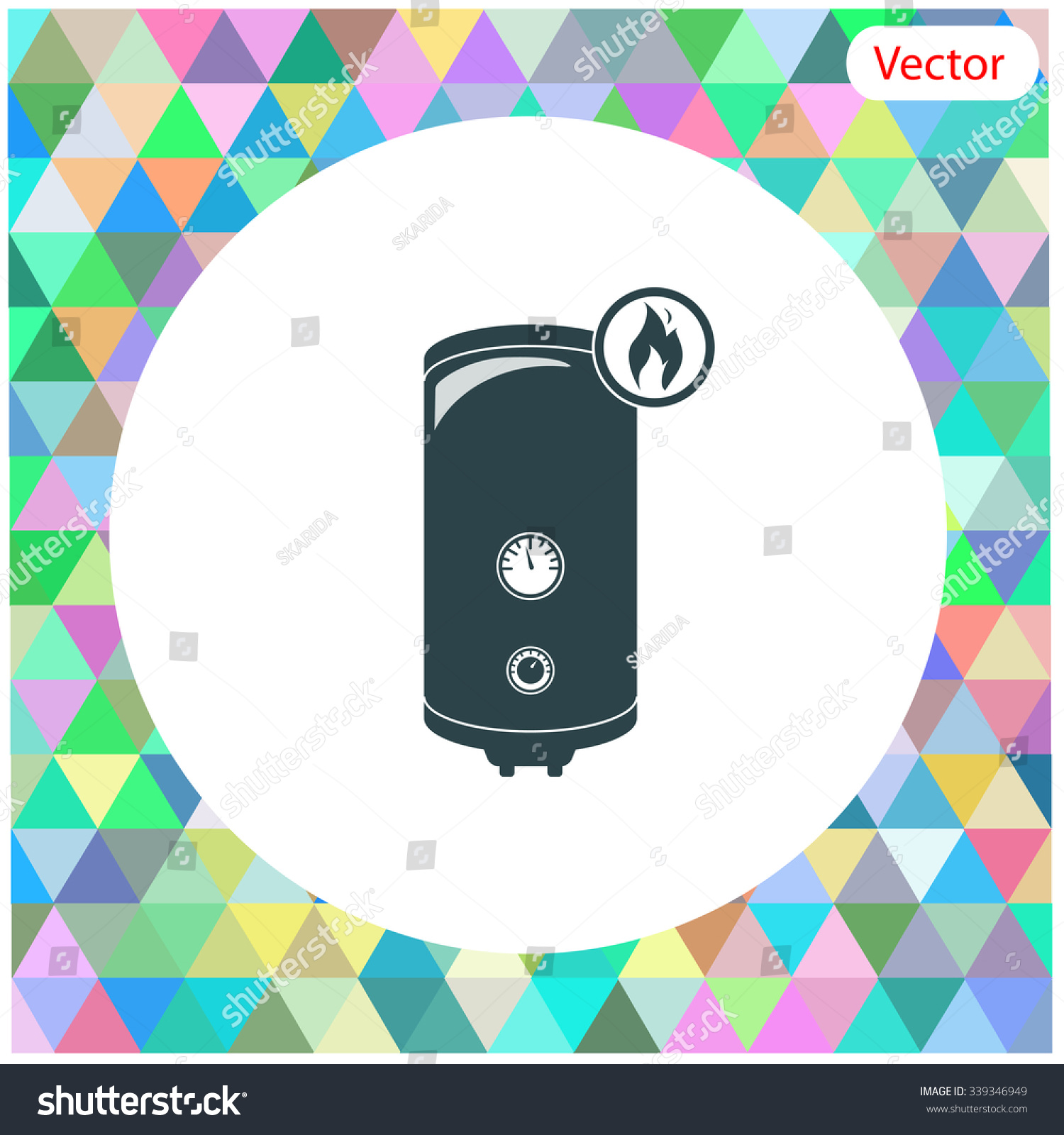 Boiler Vector Icon Stock Vector (Royalty Free) 339346949 | Shutterstock