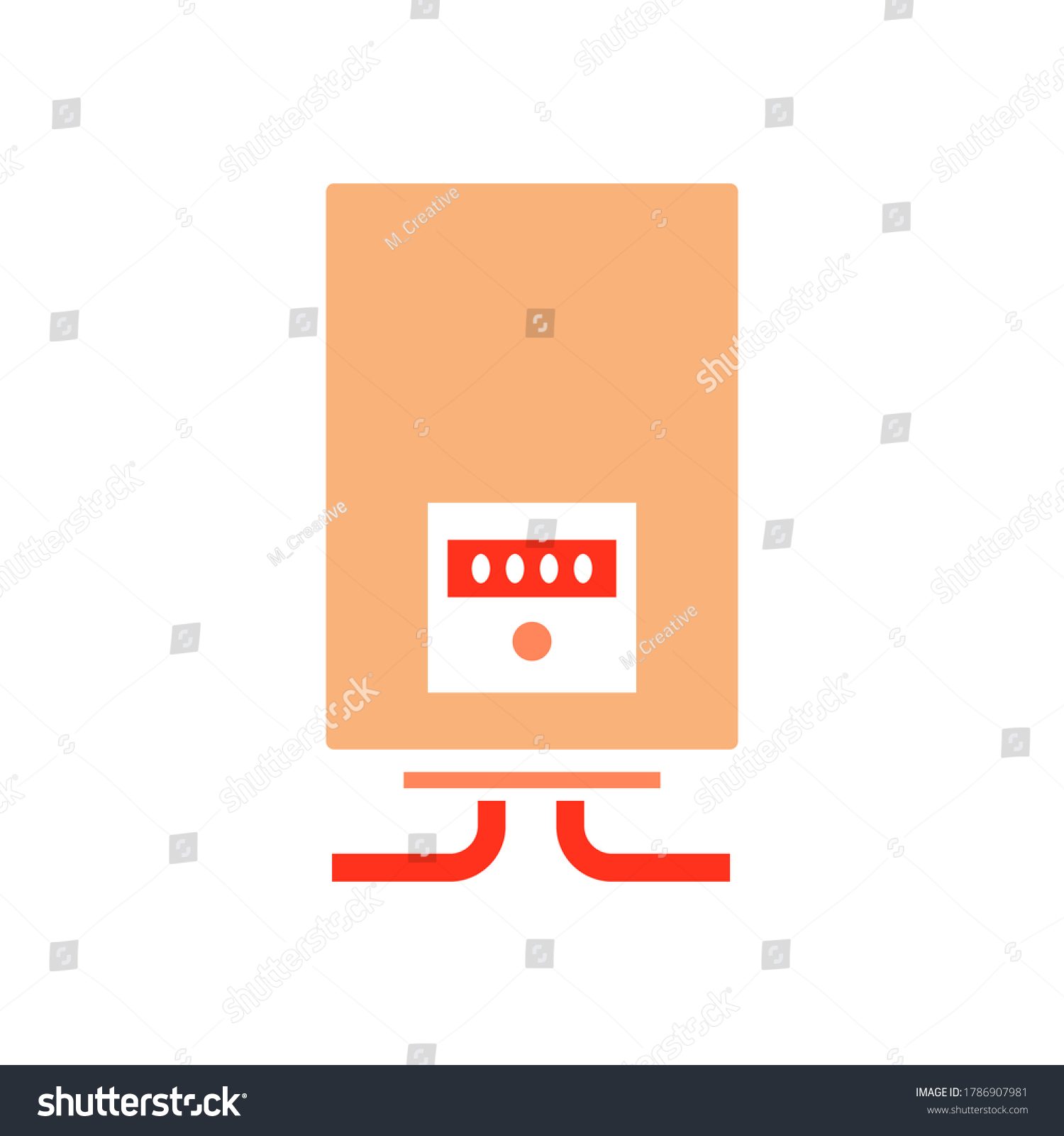 Boiler Vector Icon Logo Design Stock Vector (Royalty Free) 1786907981