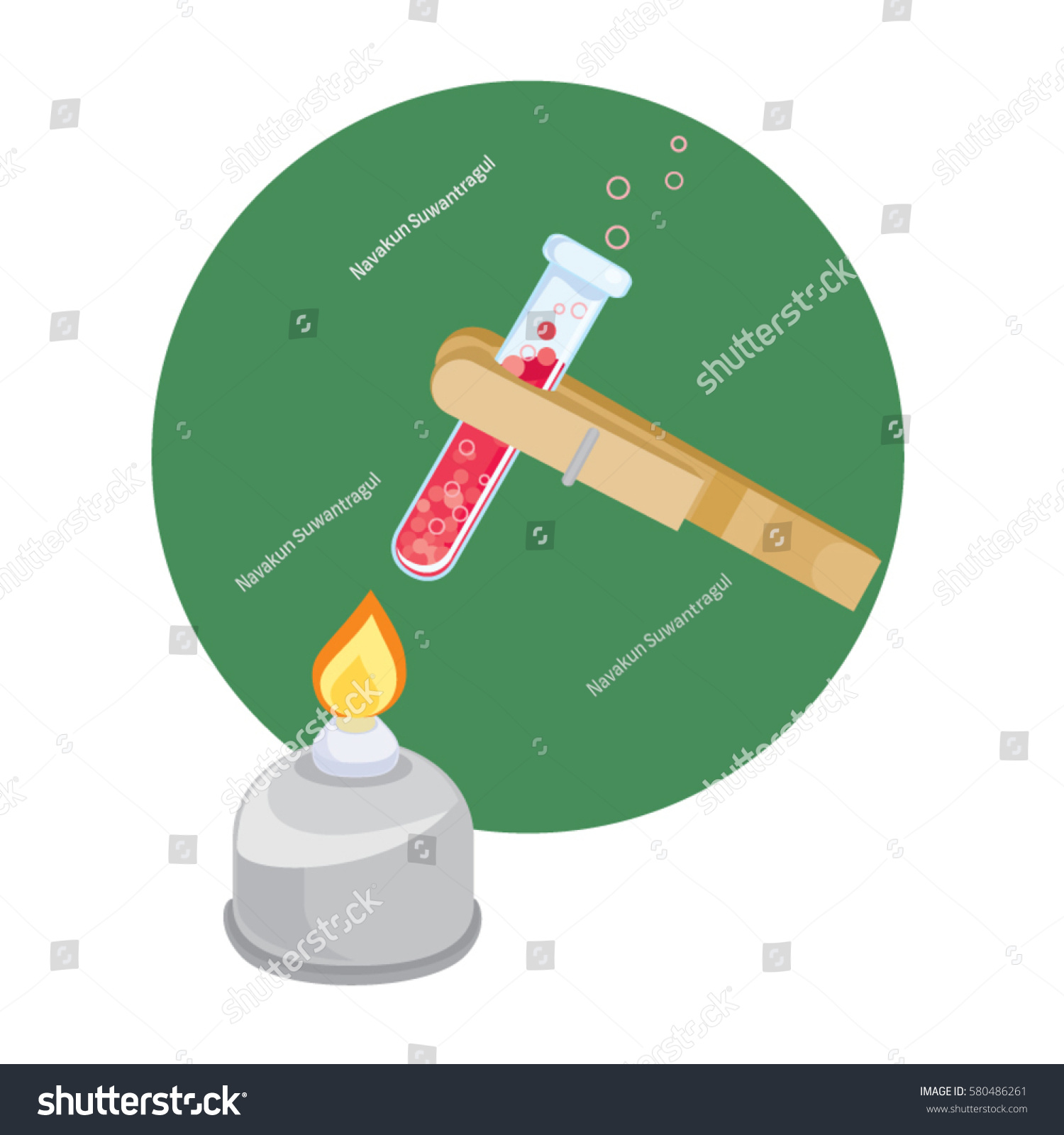 Boiling Test Tube Stock Vector (Royalty Free) 580486261 | Shutterstock