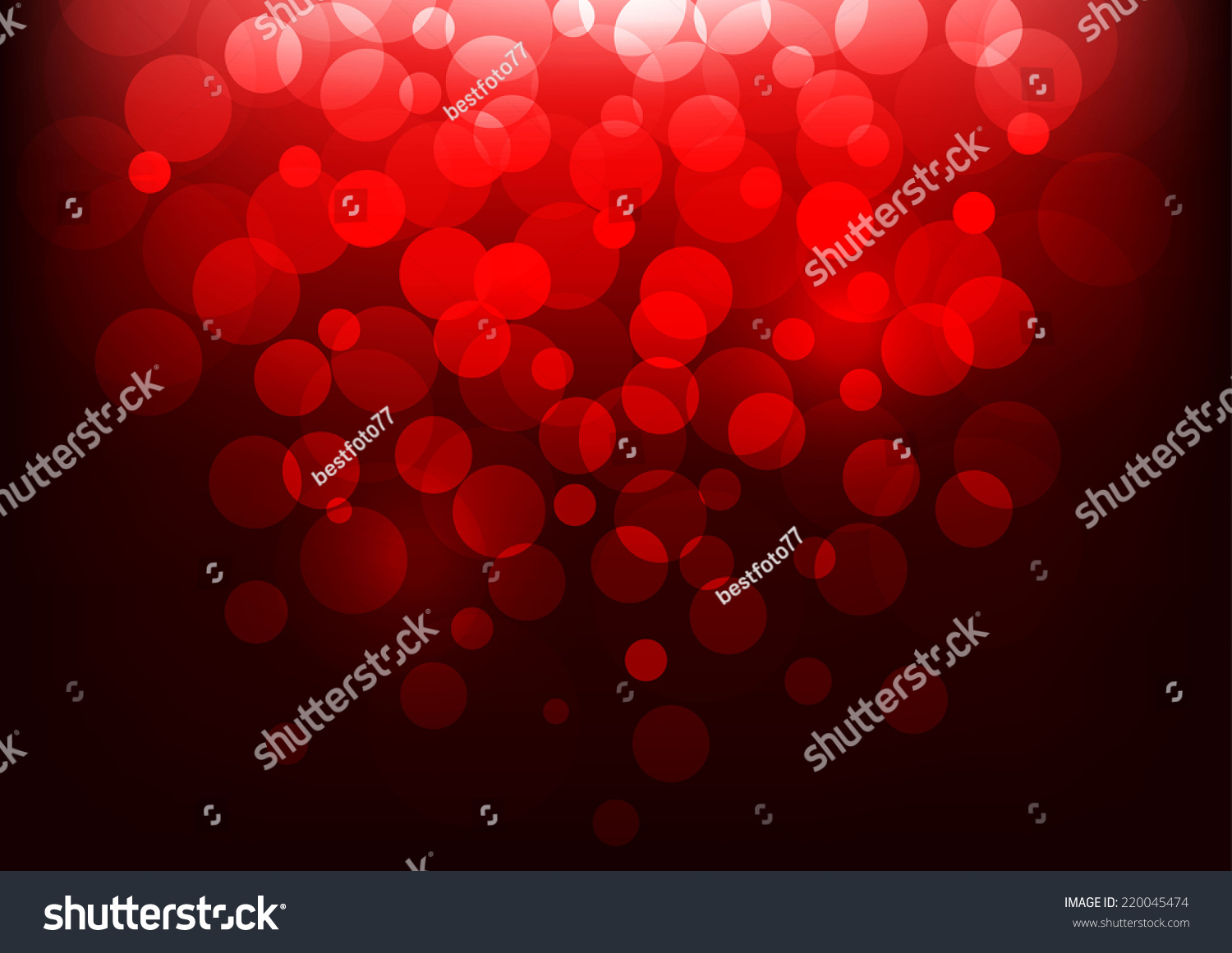 Bokeh Background Red Light Vector Illustration Stock Vector (Royalty ...