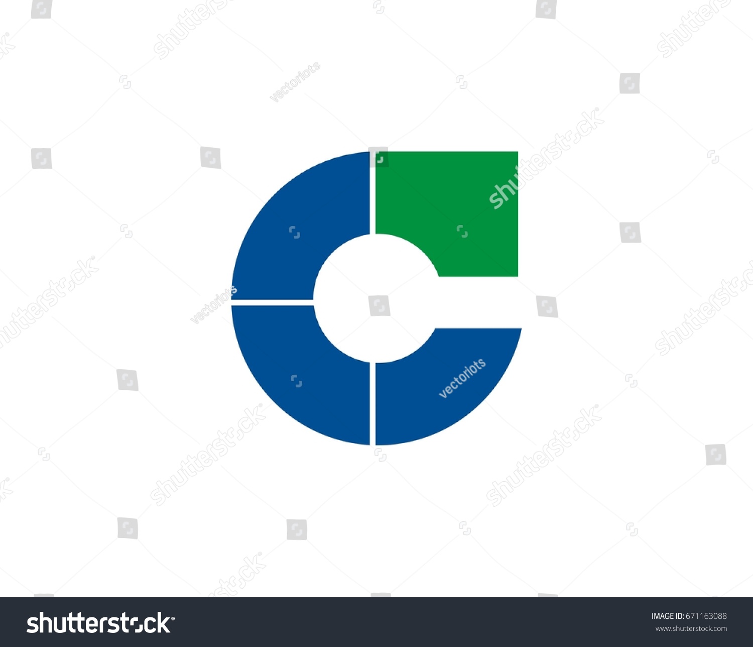 Bold C Letter Stock Vector (Royalty Free) 671163088 | Shutterstock