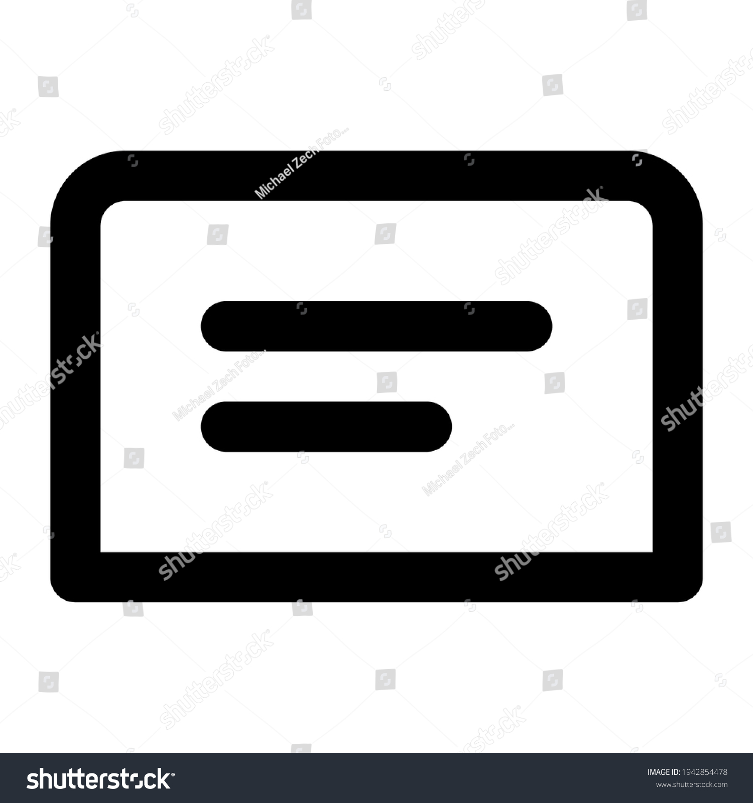 Bold Drafts Icon On White Background Stock Vector (Royalty Free ...