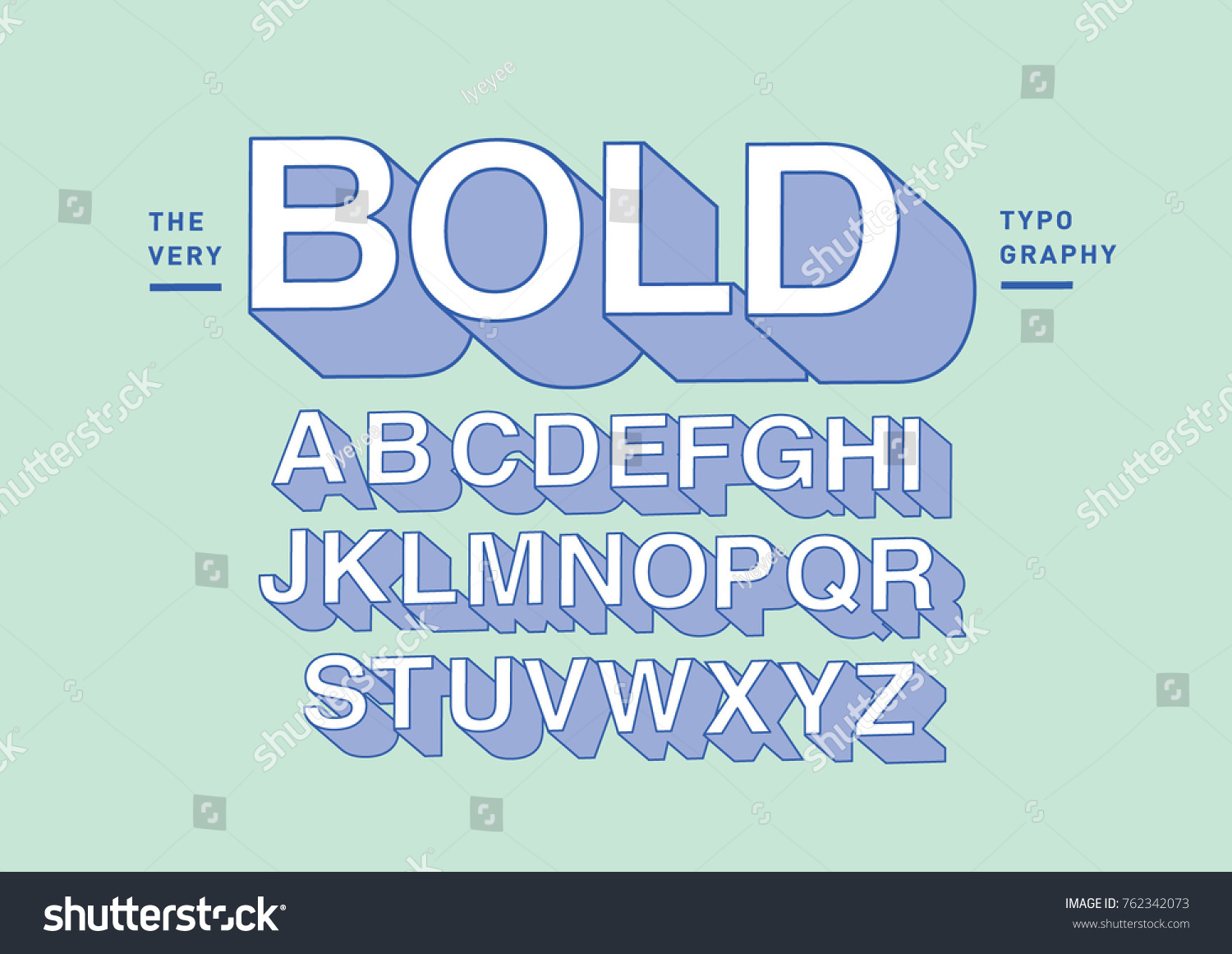 Bold Font Design Vector: เวกเตอร์สต็อก (ปลอดค่าลิขสิทธิ์) 762342073 ...