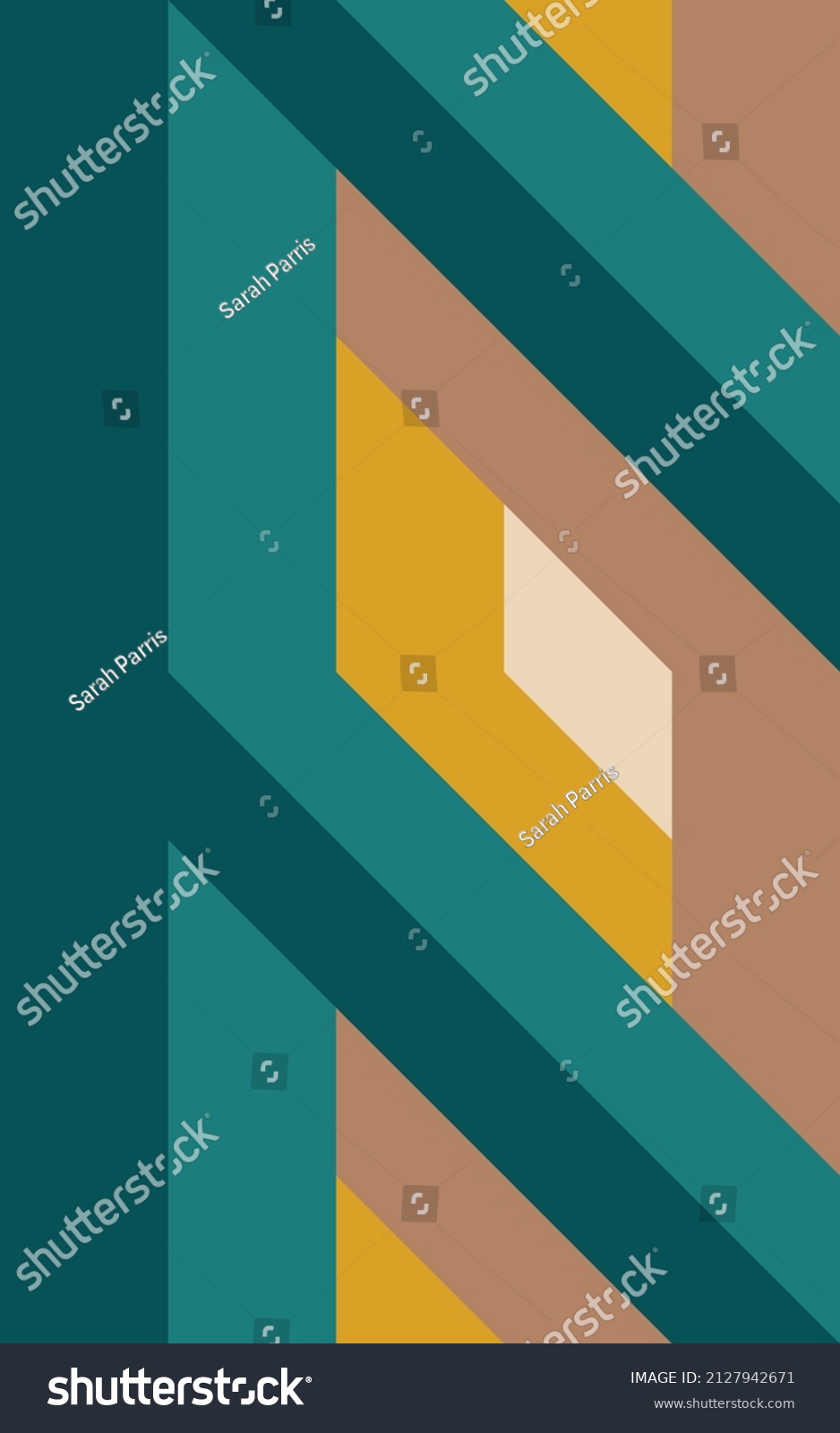 Bold Geometric Gold Teal Colour Block Stock Vector (Royalty Free ...