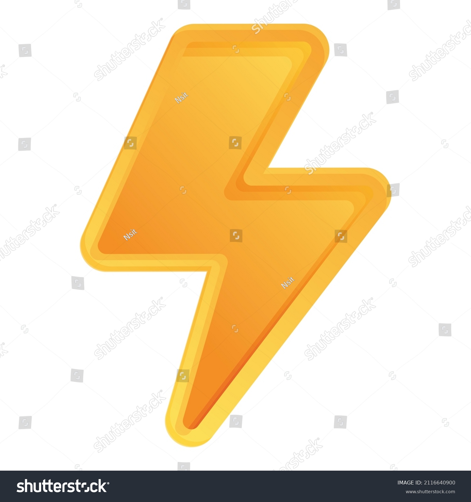Bolt Gameplay Icon Cartoon Vector Interface Stock Vector (Royalty Free ...
