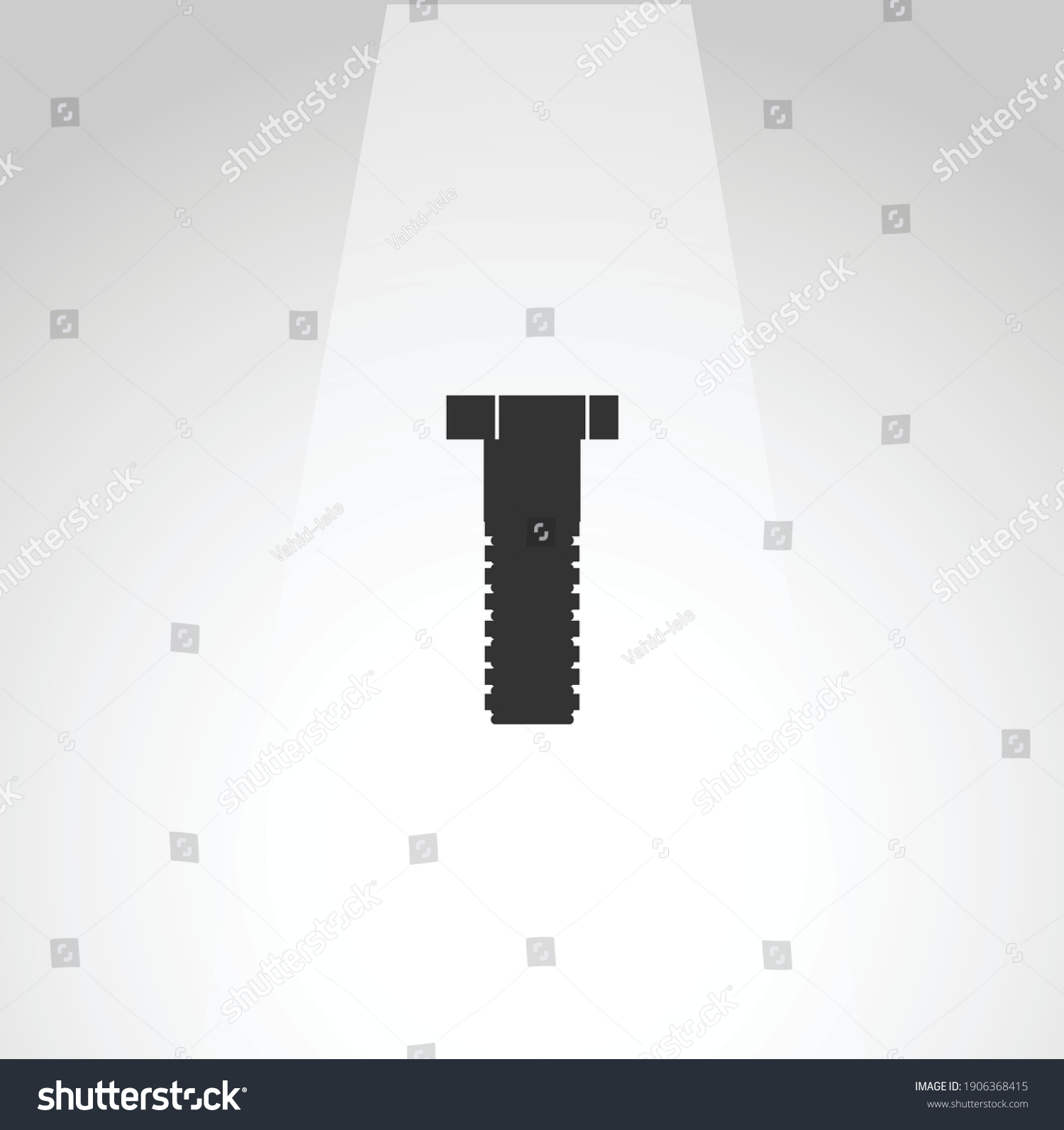 Bolt Vector Icon Bolt Simple Isolated Stock Vector (Royalty Free ...