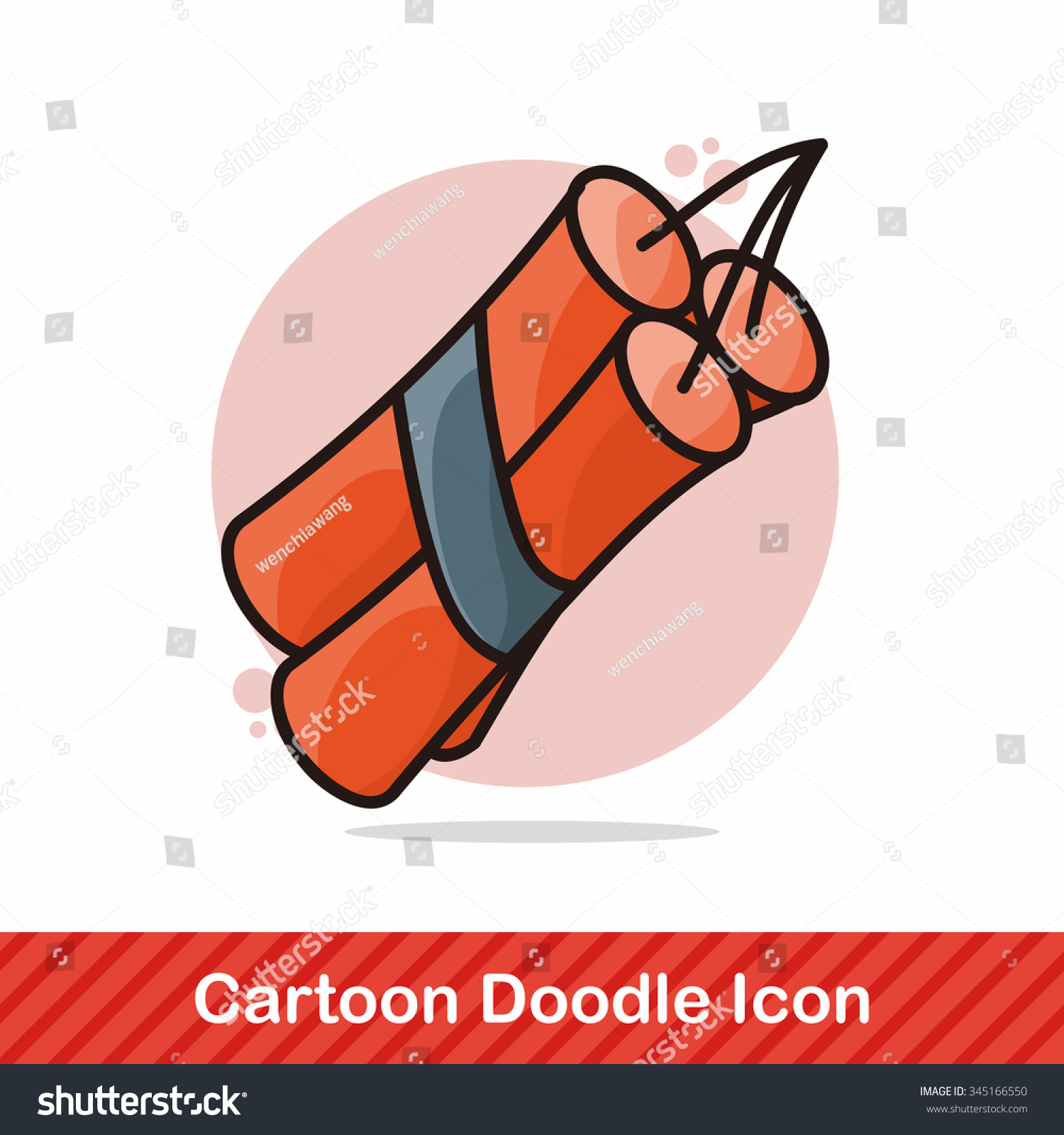 Bomb Doodle Stock Vector (Royalty Free) 345166550 | Shutterstock