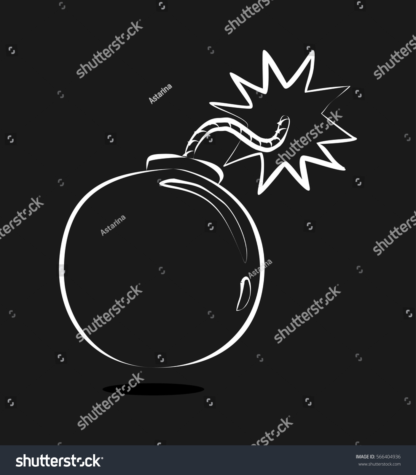 Bomb Doodle Stock Vector (Royalty Free) 566404936 | Shutterstock