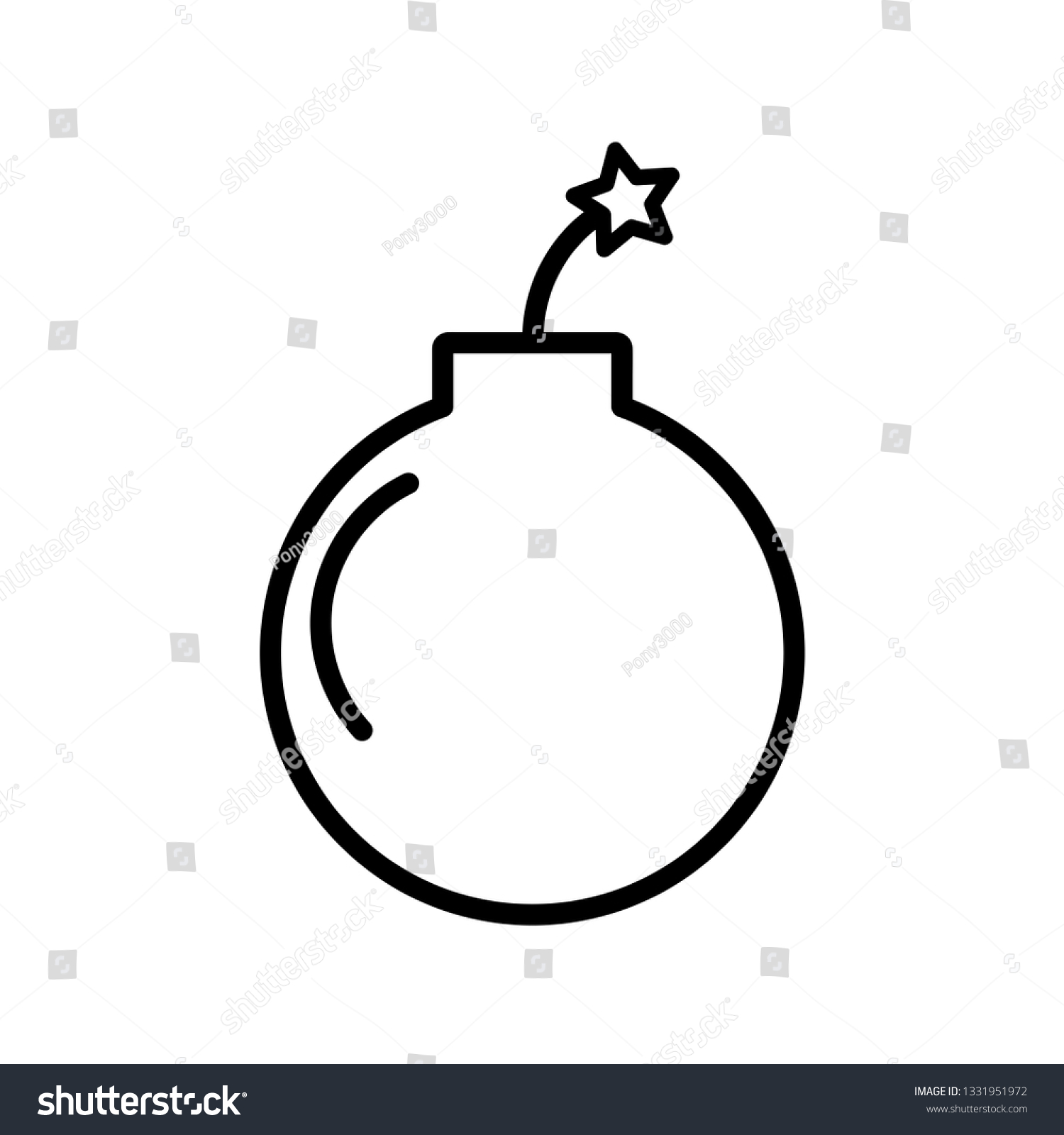 Bomb Explosion Icon Stock Vector (Royalty Free) 1331951972 | Shutterstock