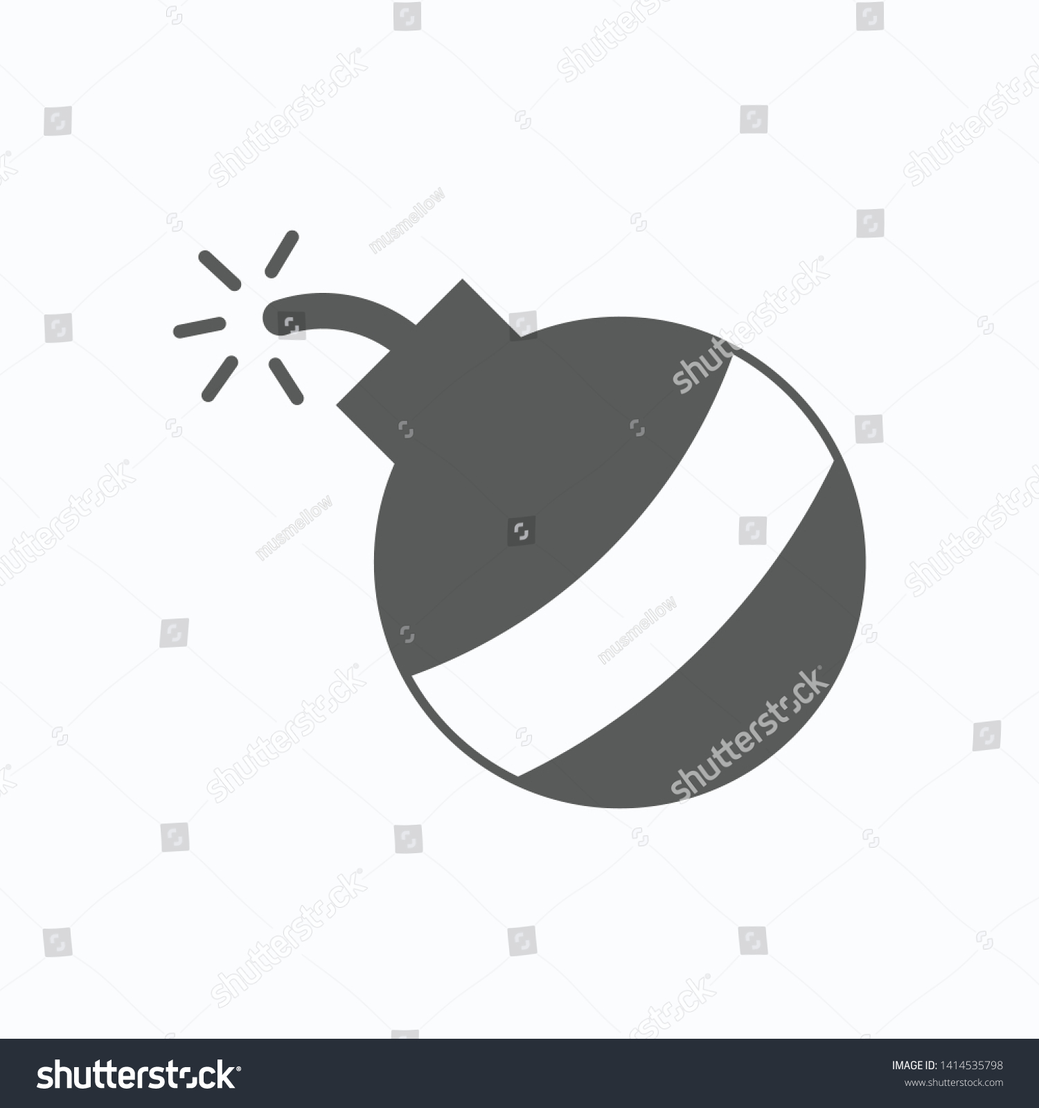 Bomb Icon Explode Vector Detonation Illustration Stock Vector (Royalty ...