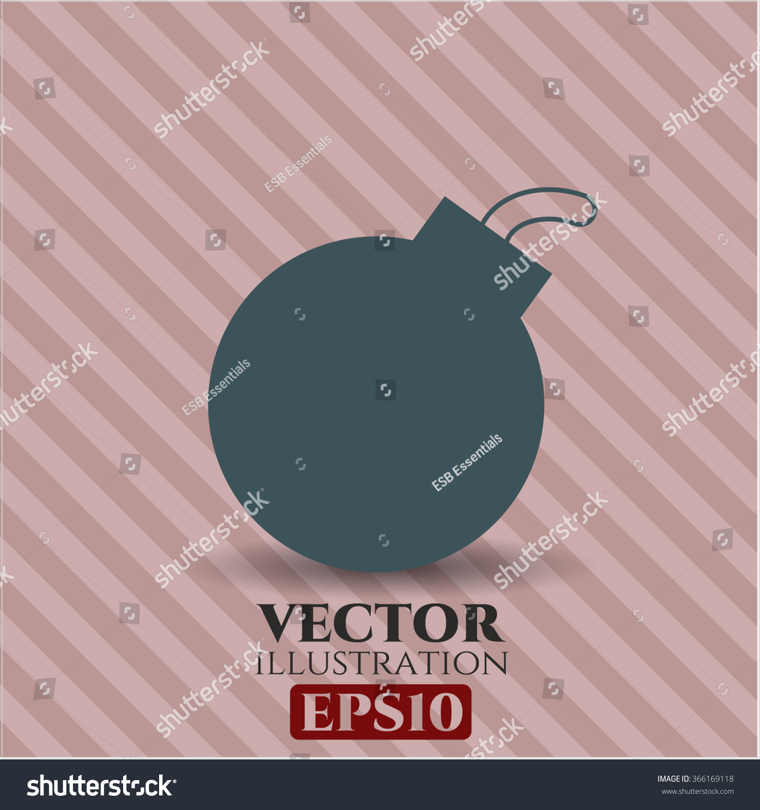 Bomb Symbol Stock Vector (Royalty Free) 366169118