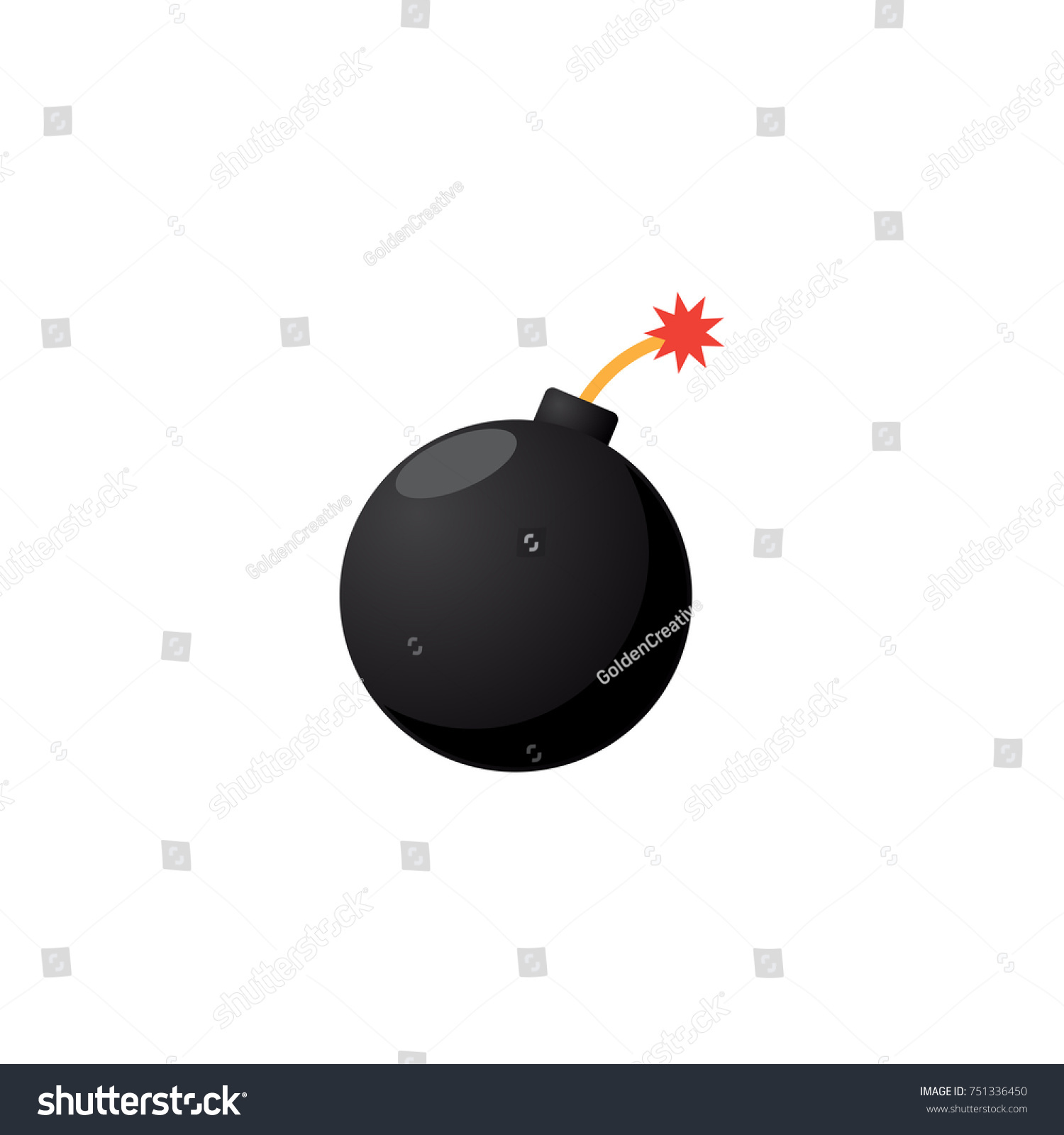 Bomb Vector Illustration Stock Vector (Royalty Free) 751336450