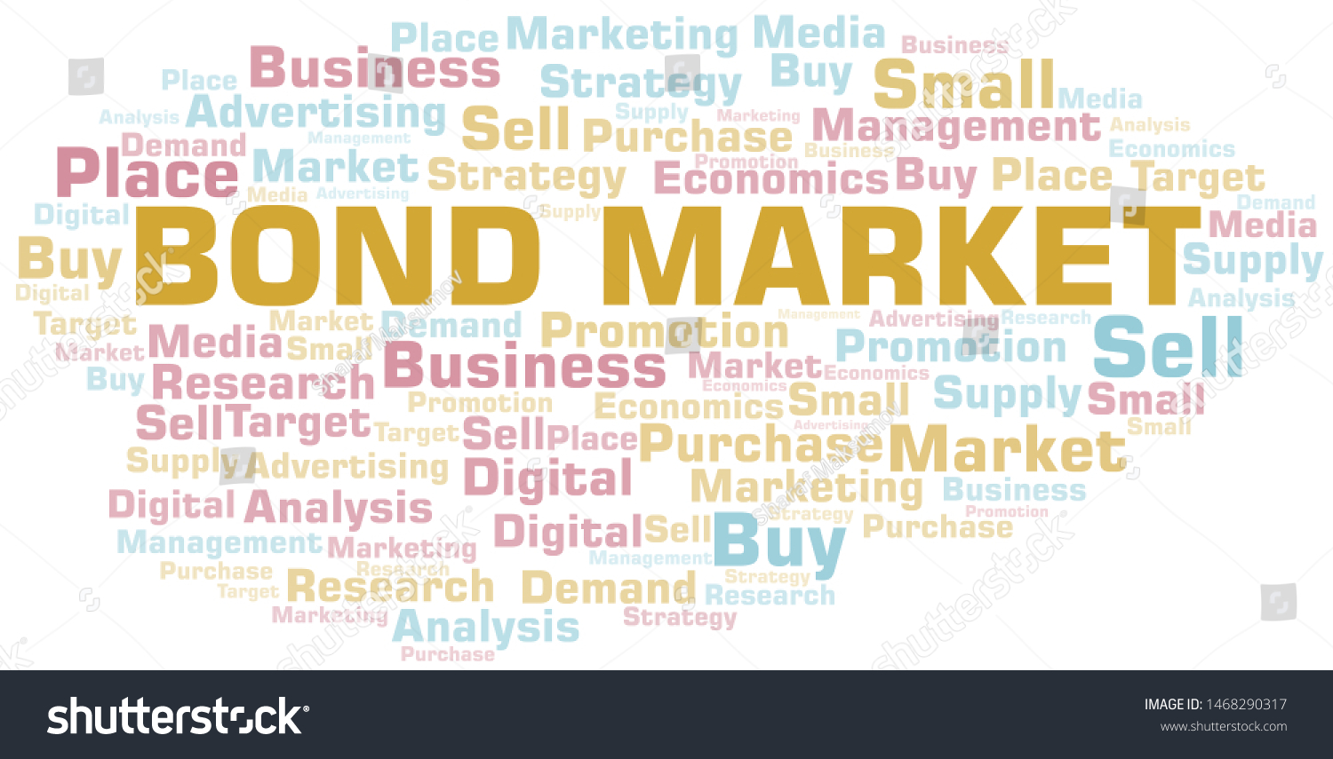 Bond Market Word Cloud Vector Made Stock Vector (Royalty Free ...