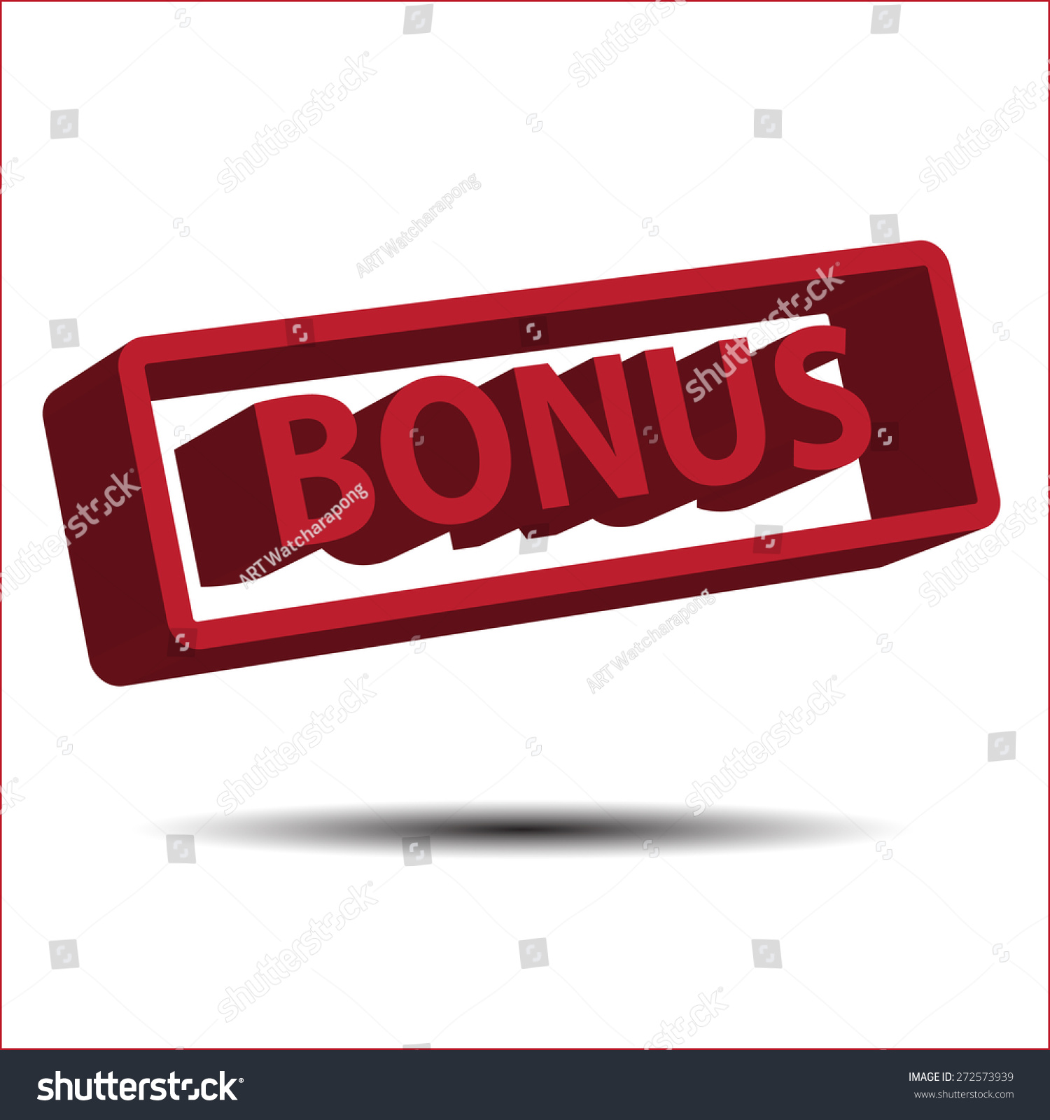 Bonus 3d Vector Icon Stock Vector 272573939 - Shutterstock