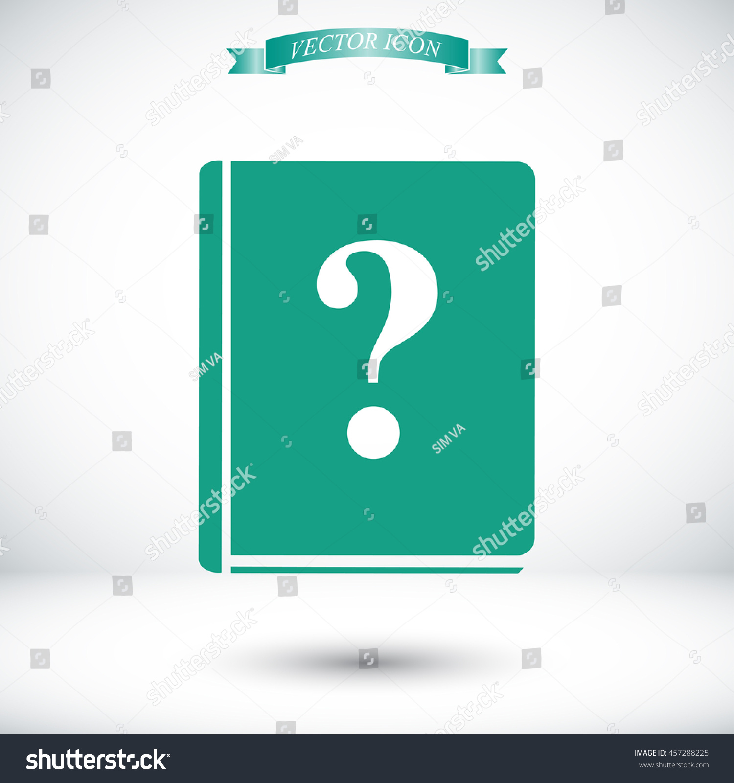 Book Question Mark Icon Stock Vector (Royalty Free) 457288225 ...